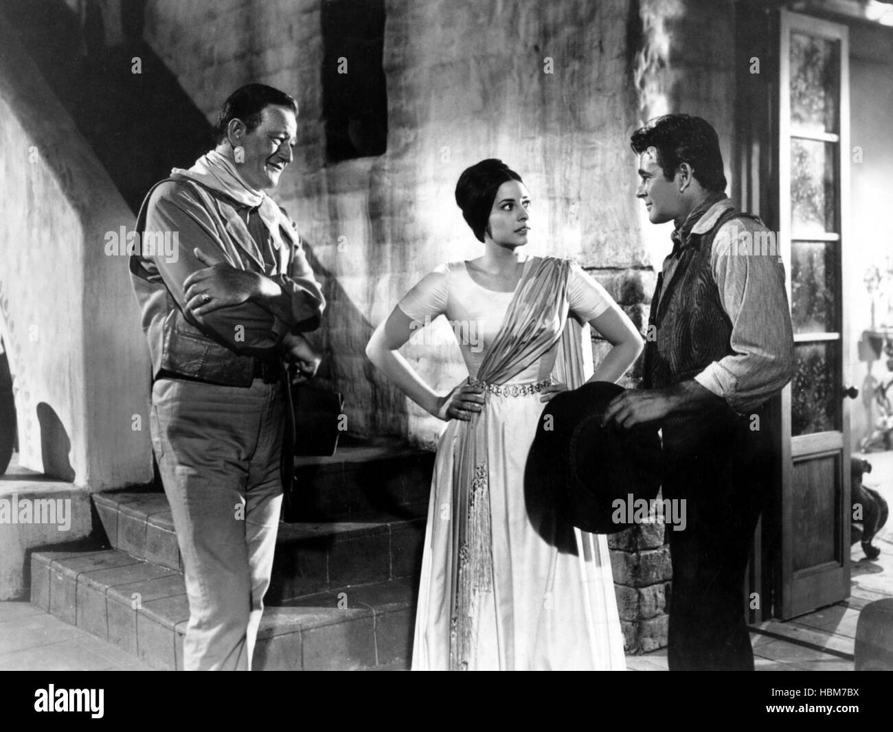 THE COMANCHEROS, from left: John Wayne, Ina Balin, Stuart Whitman, 1961 ...