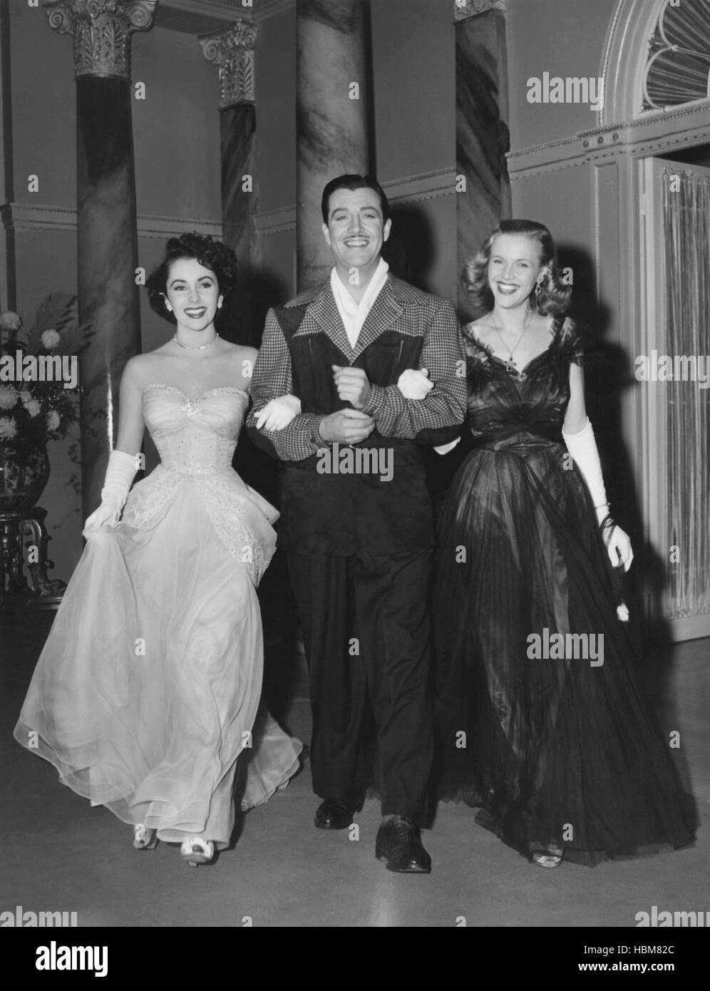 CONSPIRATOR, from left: Elizabeth Taylor, Robert Taylor, Honor Blackman ...