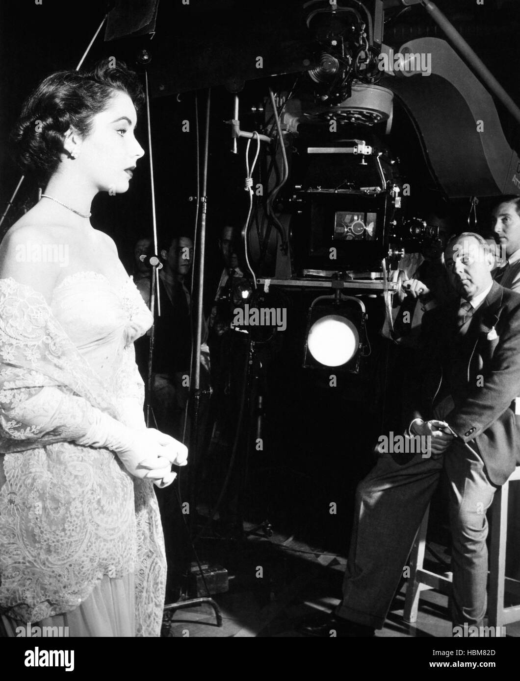 CONSPIRATOR, from left, Elizabeth Taylor, director Victor Saville, on ...