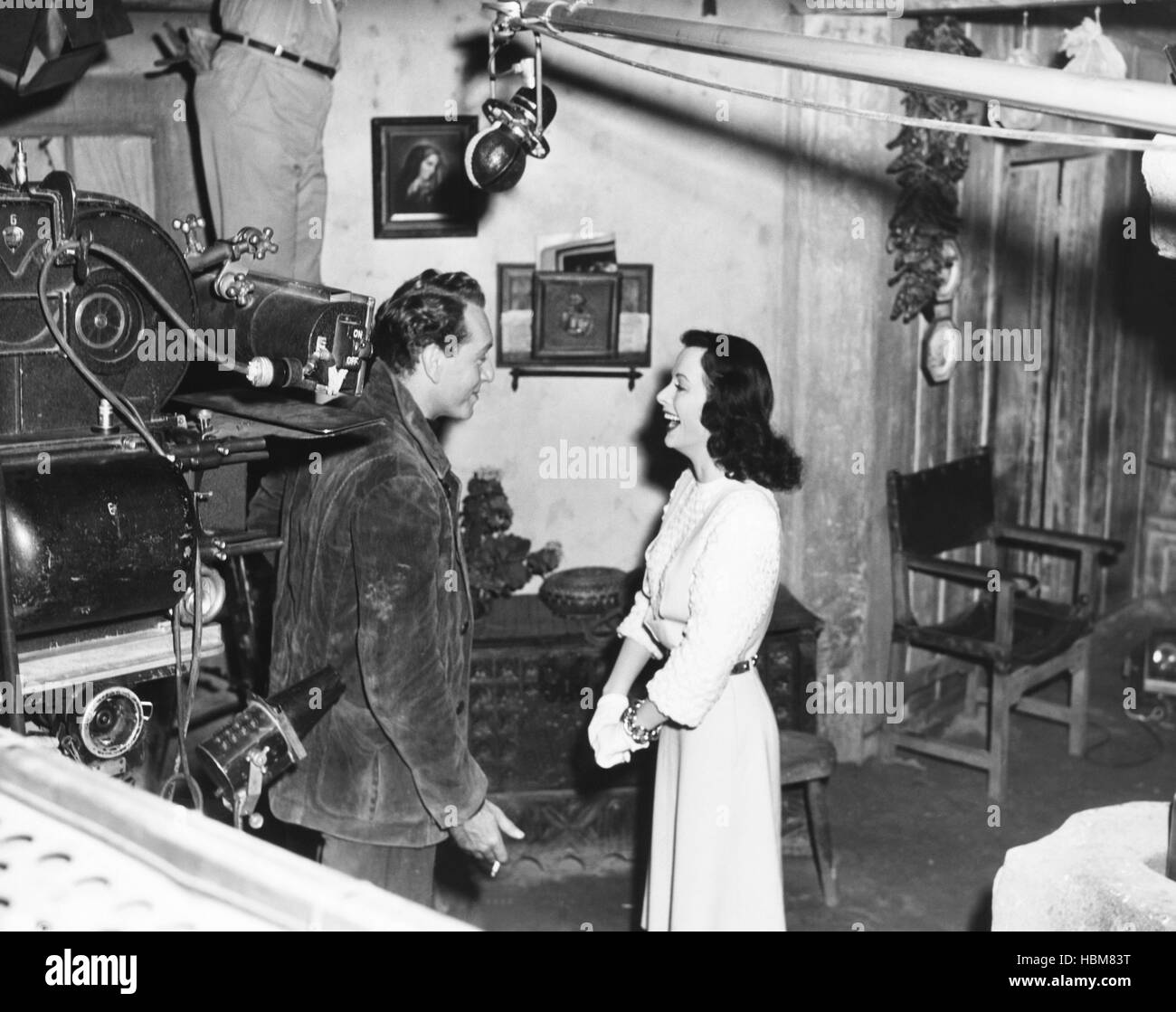 THE CONSPIRATORS, from left, Paul Henreid, Hedy Lamarr, sharing a laugh ...