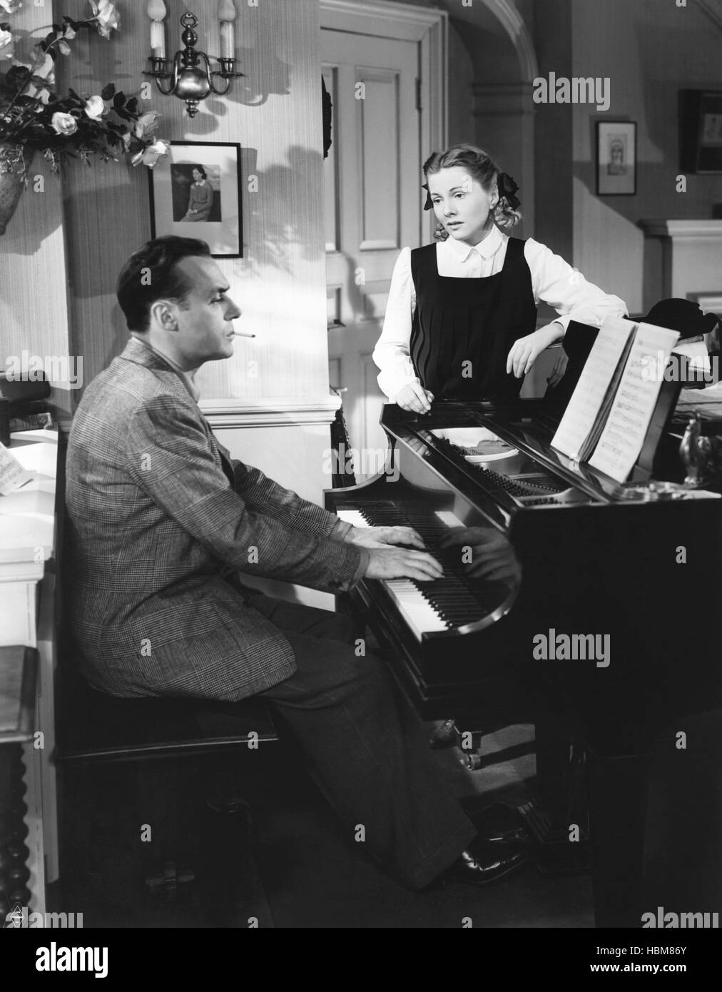 THE CONSTANT NYMPH, from left: Charles Boyer, Joan Fontaine, 1943 Stock ...