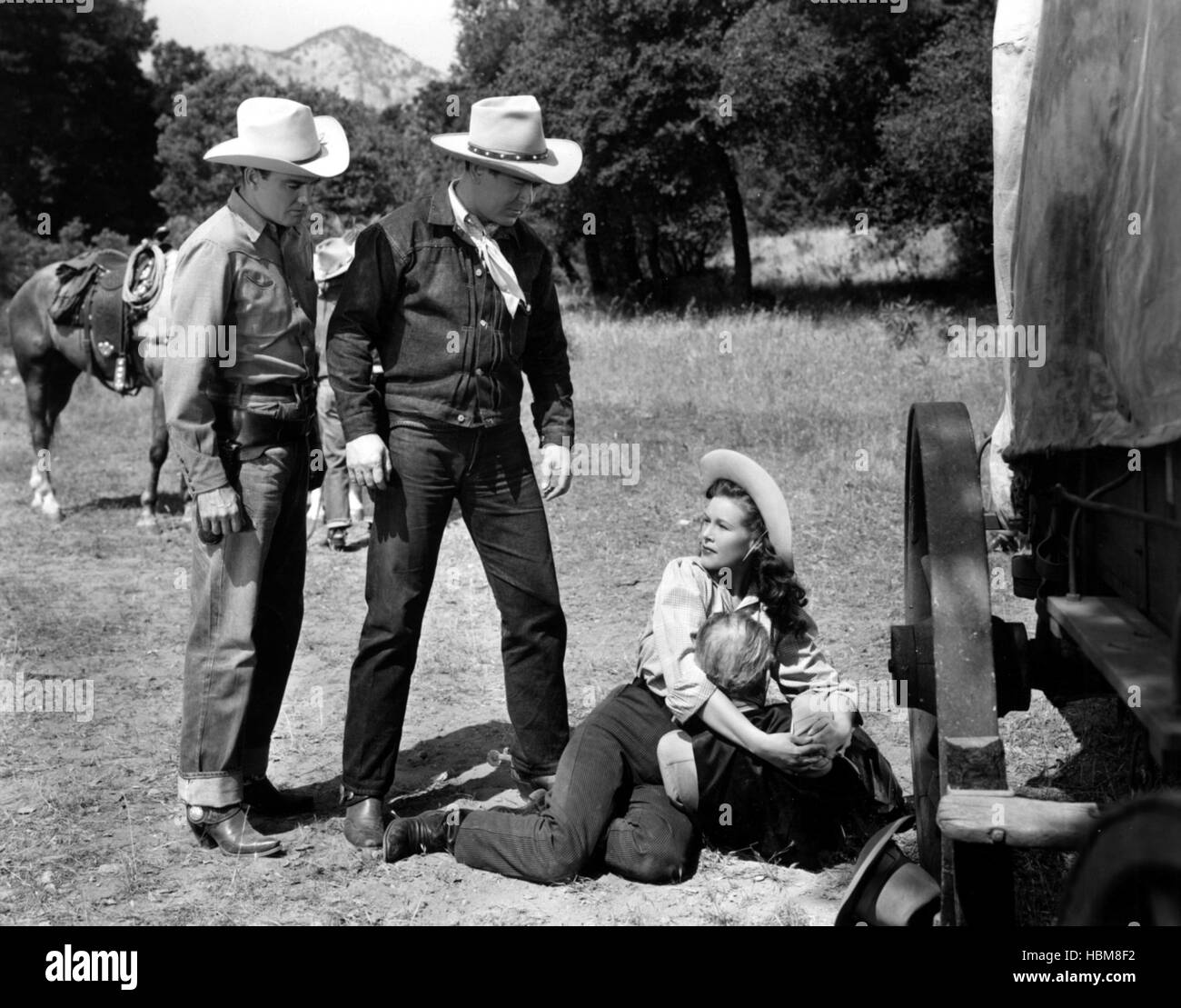 CODE OF THE SADDLE, Riley Hill, Johnny Mack Brown, Kay Morley, 1947 ...