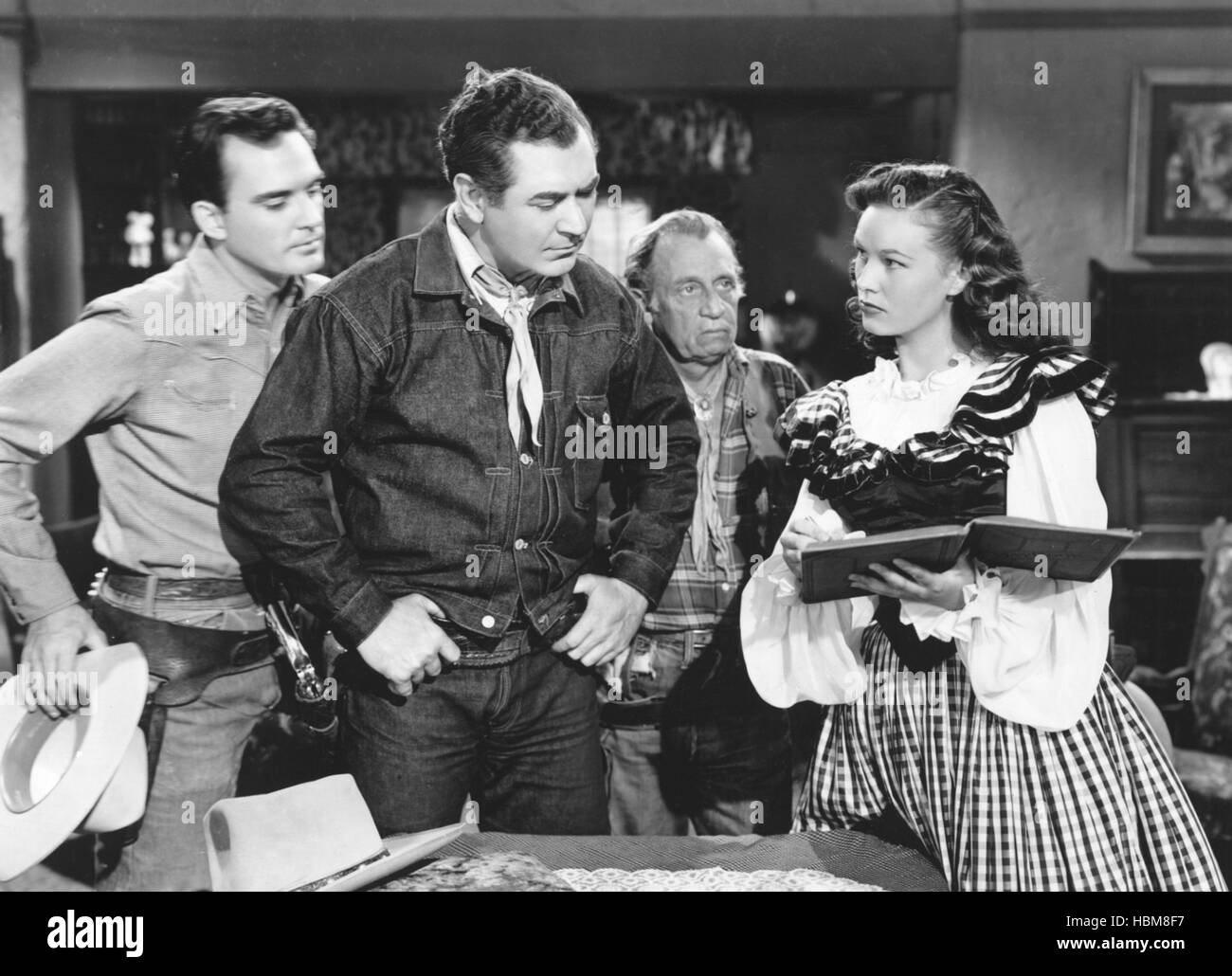 CODE OF THE SADDLE, Riley Hill, Johnny Mack Brown, Raymond Hatton, Kay ...
