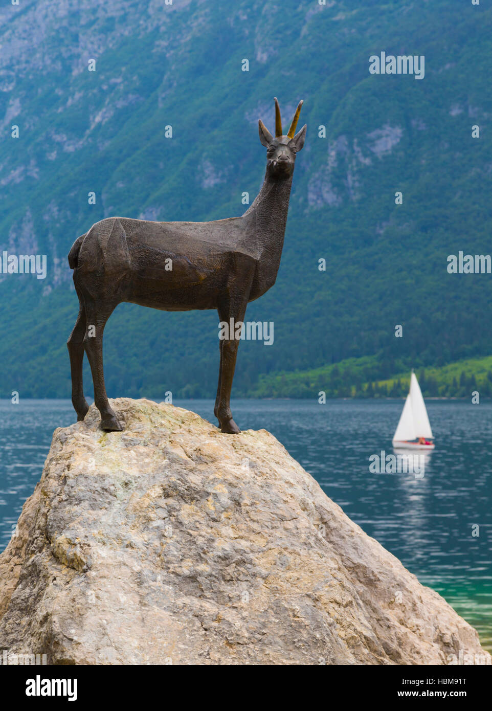Lake Bohinj (Bohinjsko jezero), Triglav National Park, Upper Carniola ...