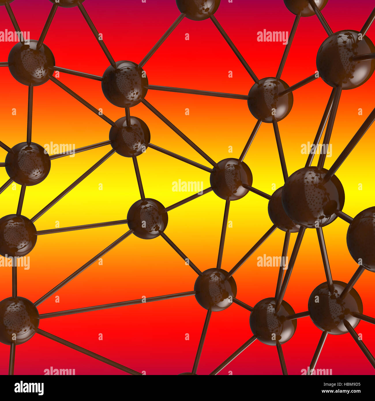 brown chocolate Molecular geometric chaos abstract structure. Science ...