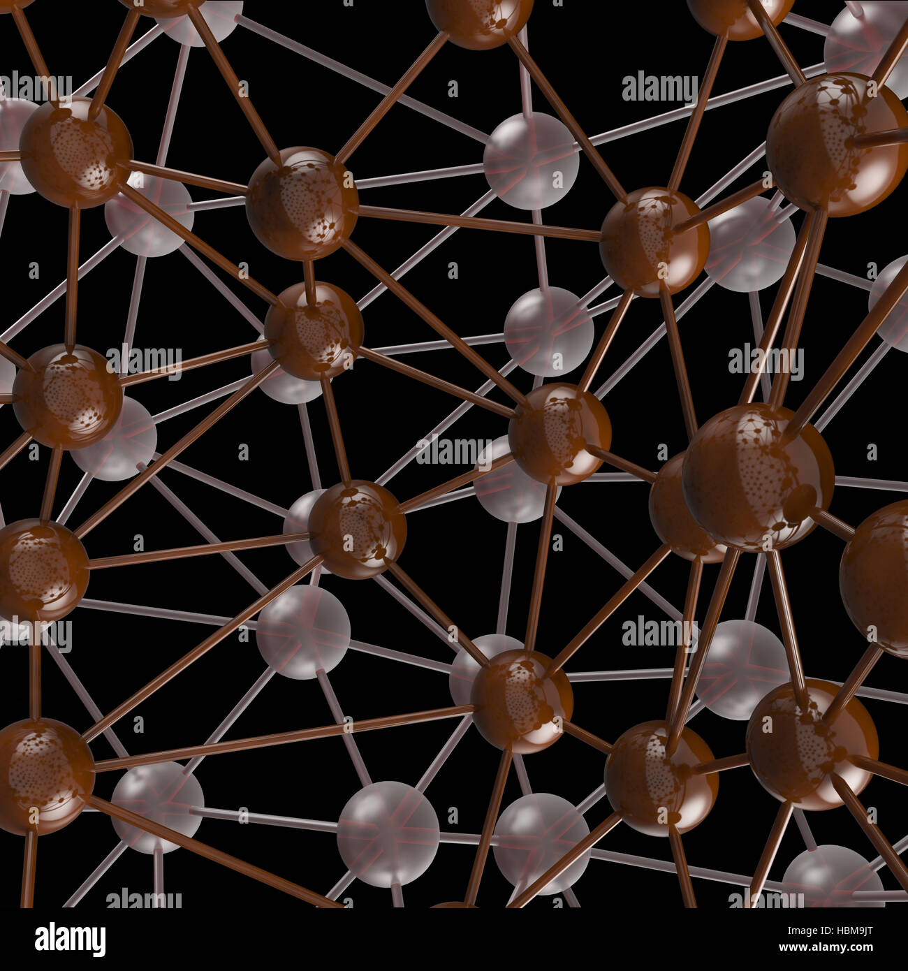 brown chocolate Molecular geometric chaos abstract structure. Science ...