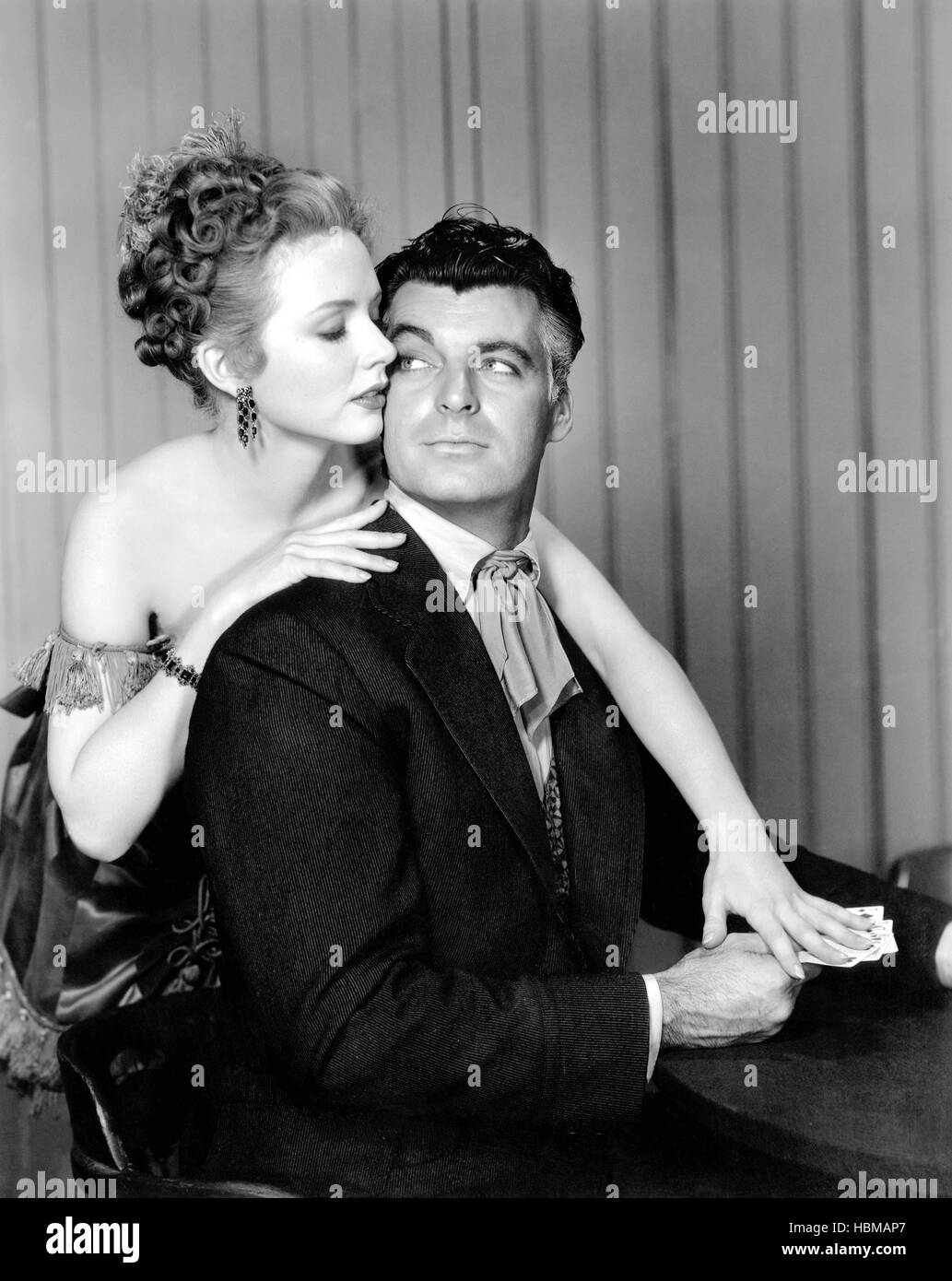 DAWN AT SOCORRO, from left, Piper Laurie, Rory Calhoun, 1954 Stock ...