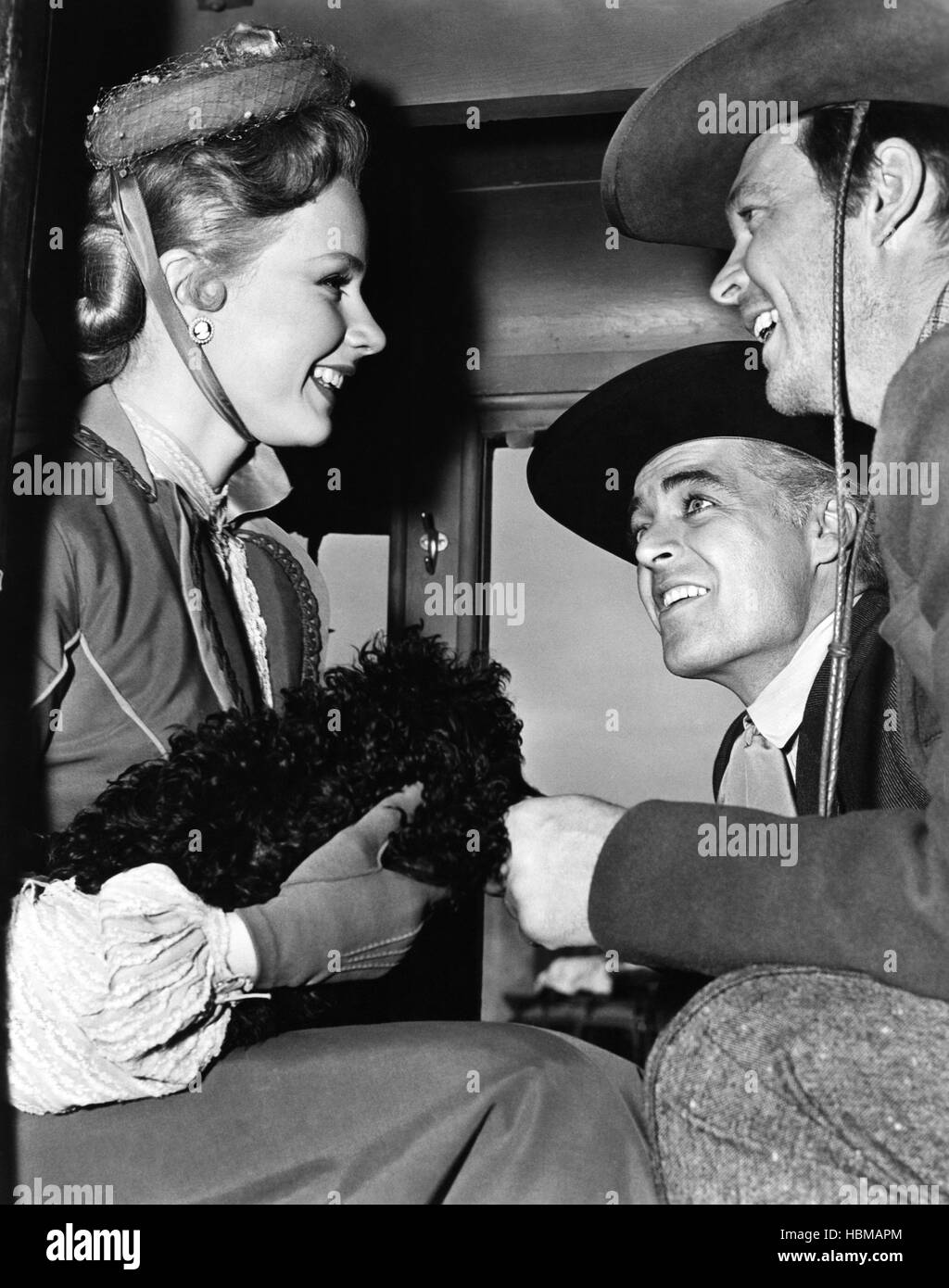 DAWN AT SOCORRO, from left: Piper Laurie, Rory Calhoun, Alex Nichol ...