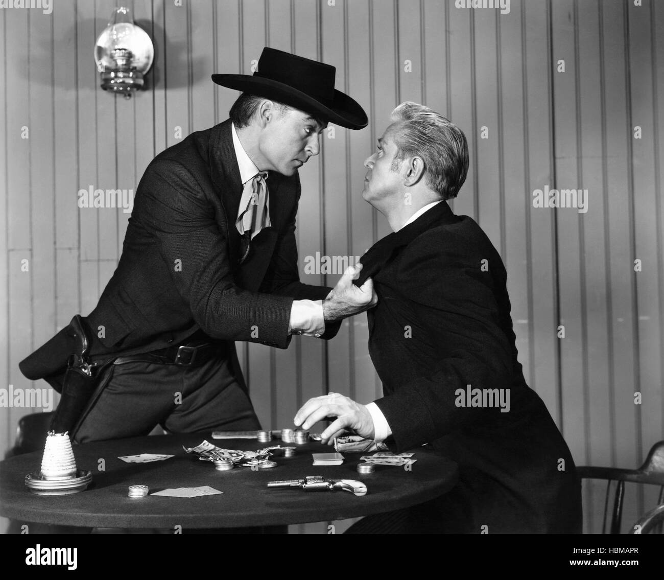 DAWN AT SOCORRO, from left: Rory Calhoun, David Brian, 1954 Stock Photo ...