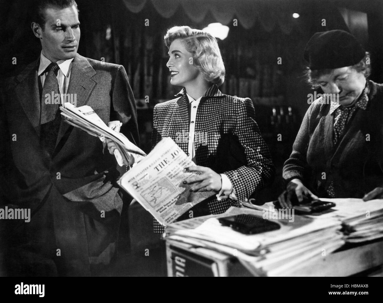 DARK CITY, Charlton Heston, Lizabeth Scott, 1950 Stock Photo - Alamy