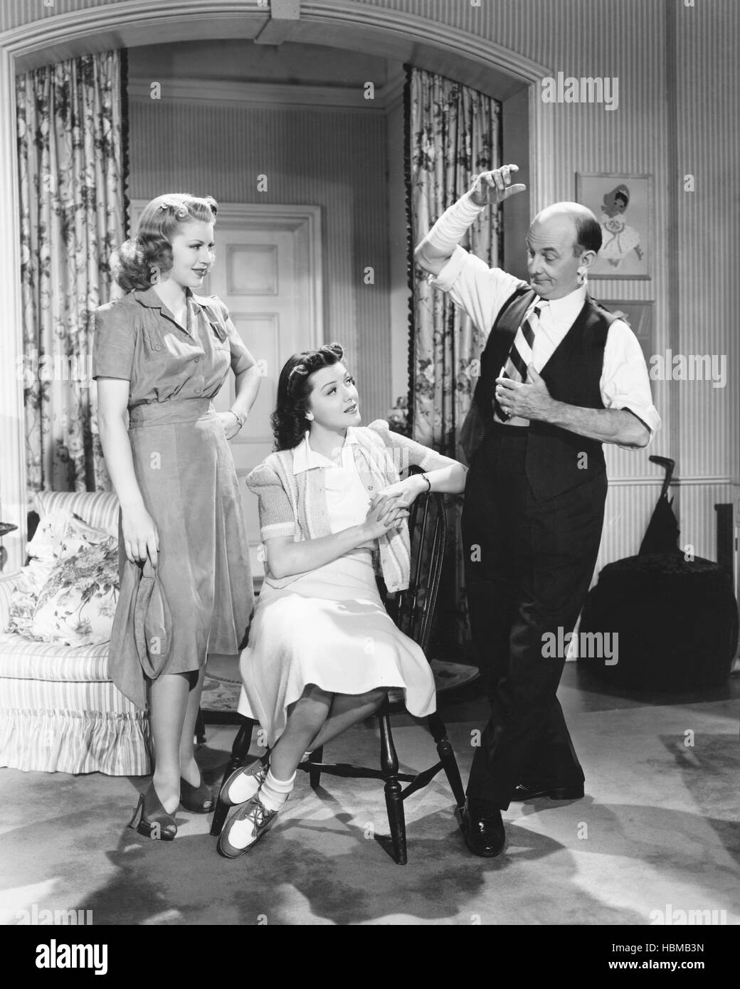 DANCING CO-ED, from left: Lana Turner, Ann Rutherford, Leon Errol, 1939 ...