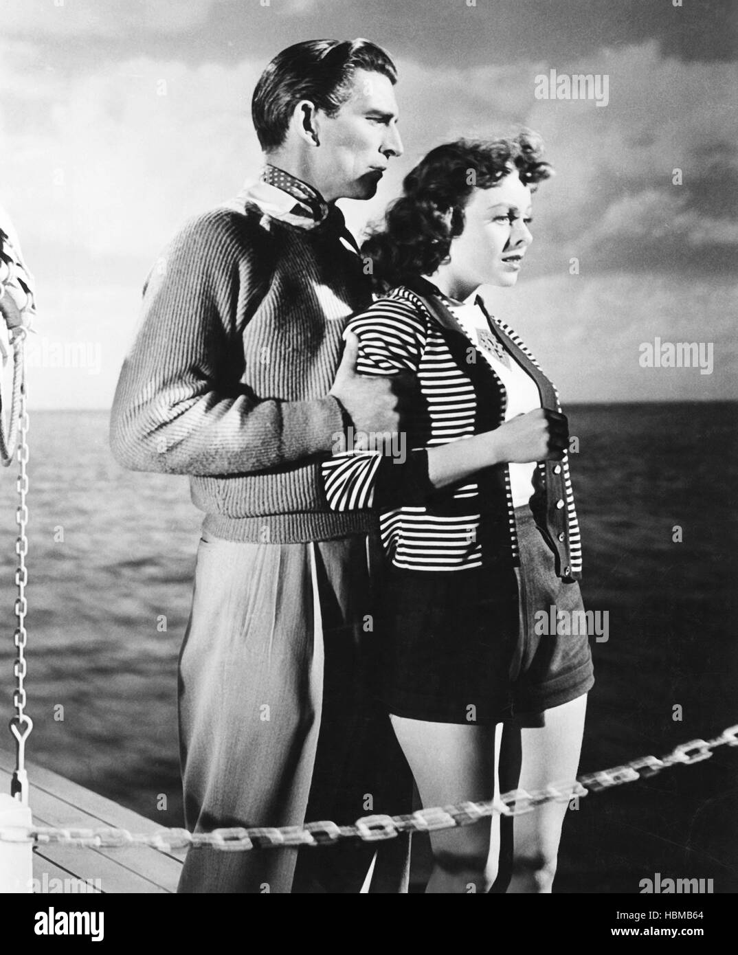 DANGEROUS CROSSING, from left, Michael Rennie, Jeanne Crain, 1953, TM ...