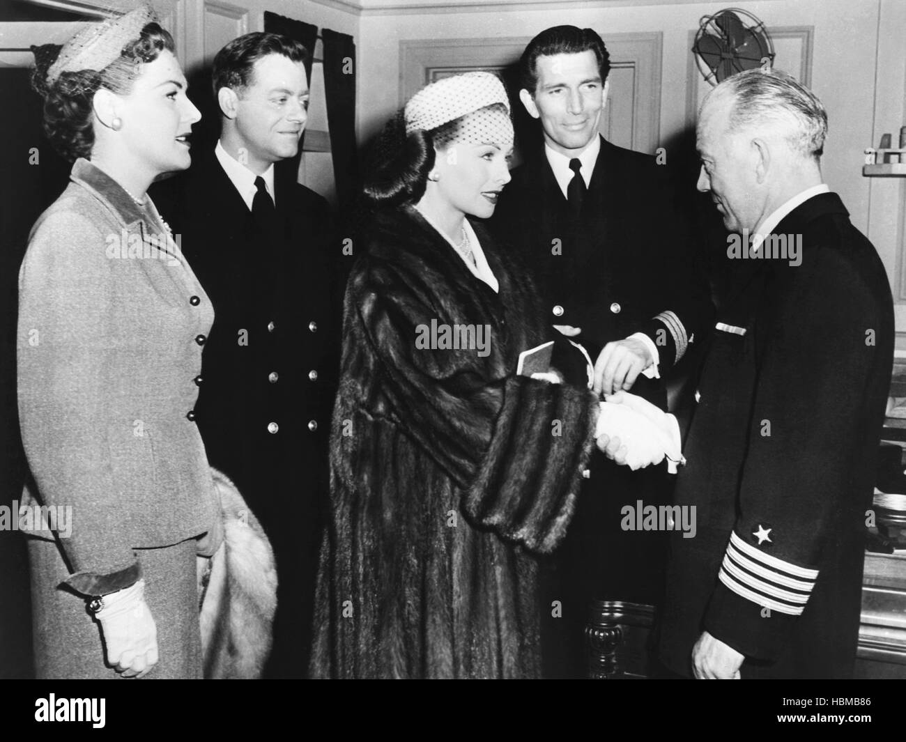 DANGEROUS CROSSING, from left: Mary Anderson, Max Showalter (aka Casey ...