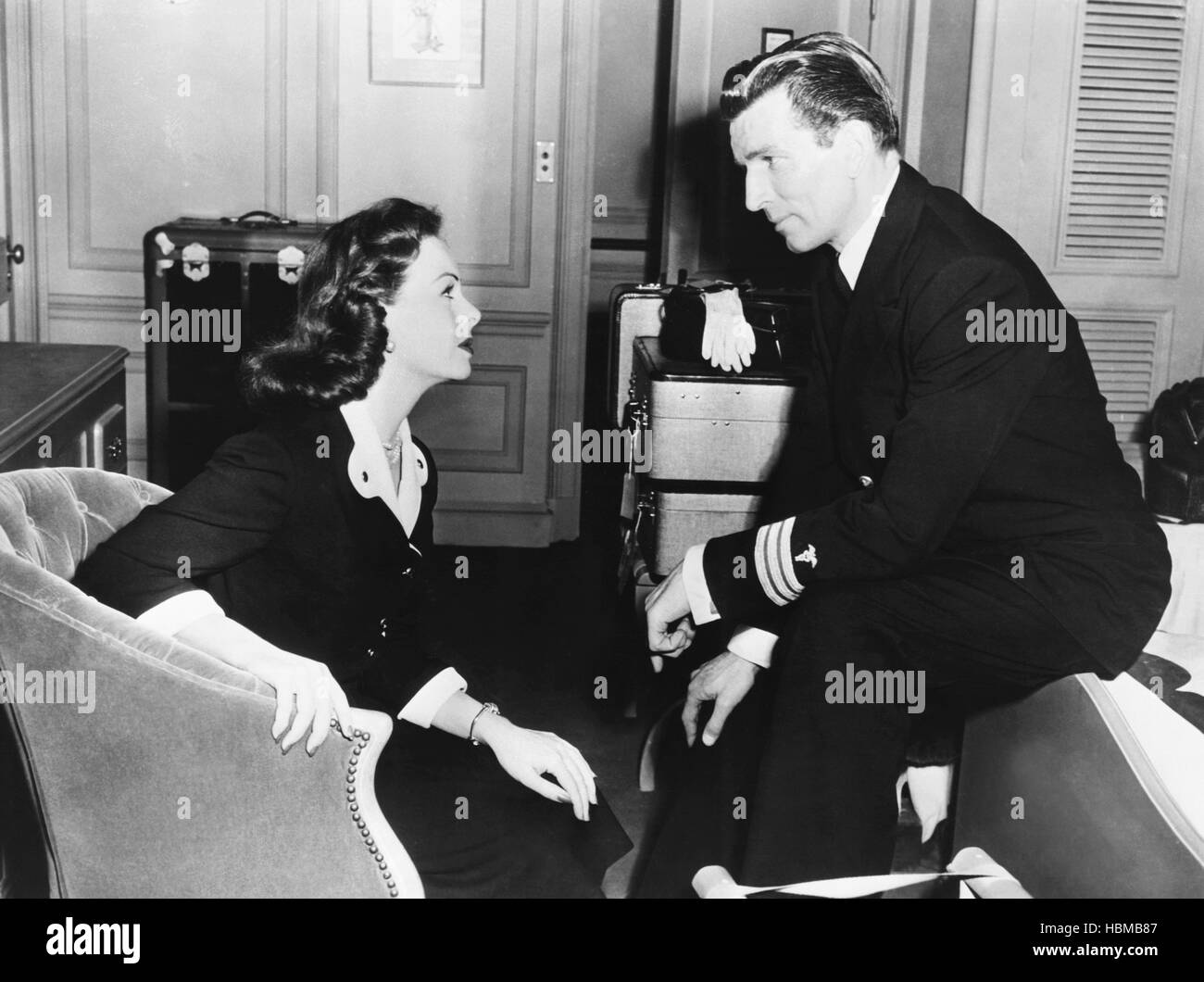 DANGEROUS CROSSING, from left: Jeanne Crain, Michael Rennie, 1953, TM ...