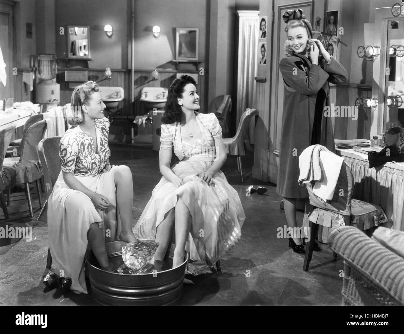 DANCE HALL, June Storey (seated center), Carole Landis (standing right ...