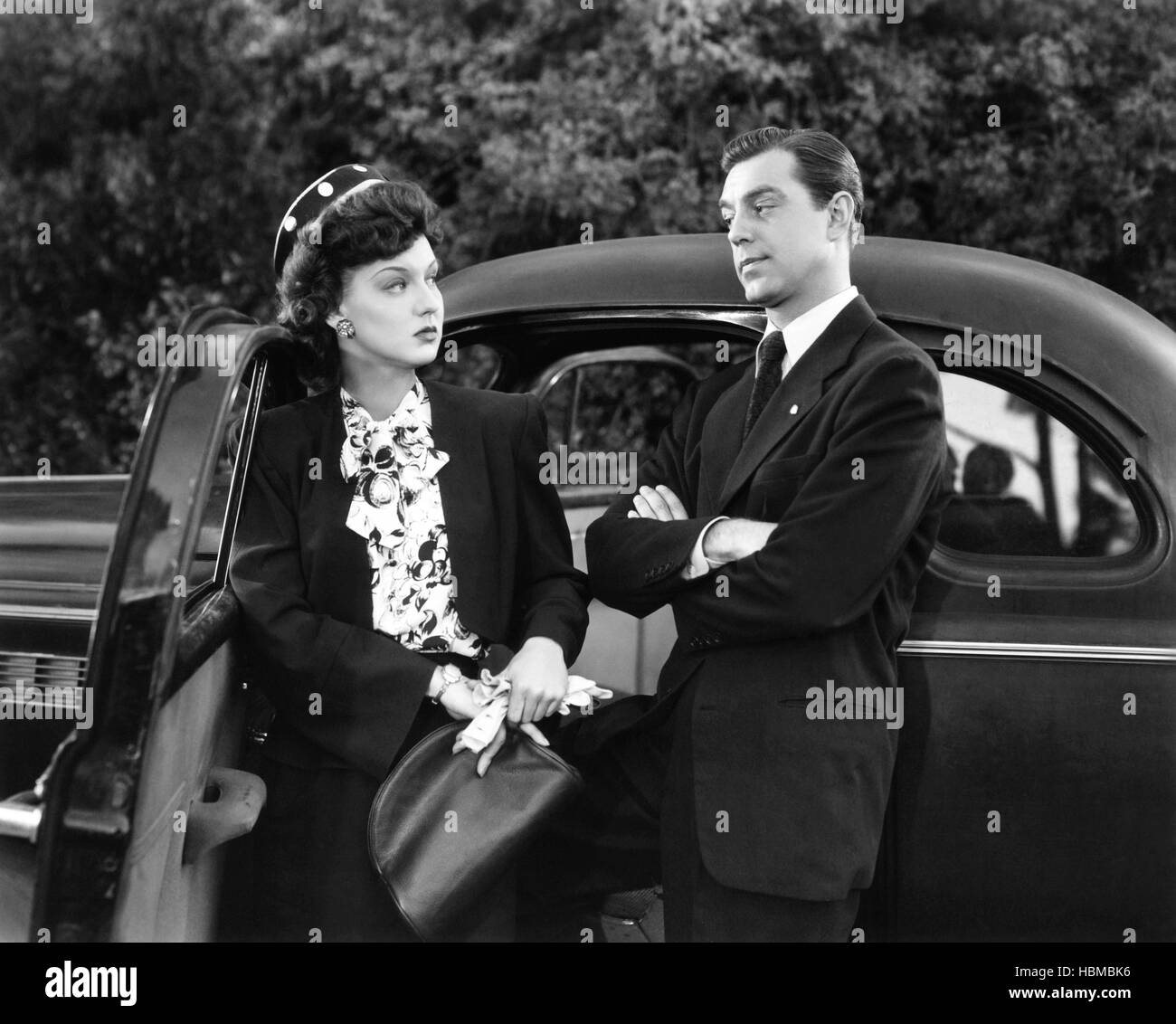 THE DARK HORSE, from left: Ann Savage, Phillip Terry, 1946 Stock Photo ...