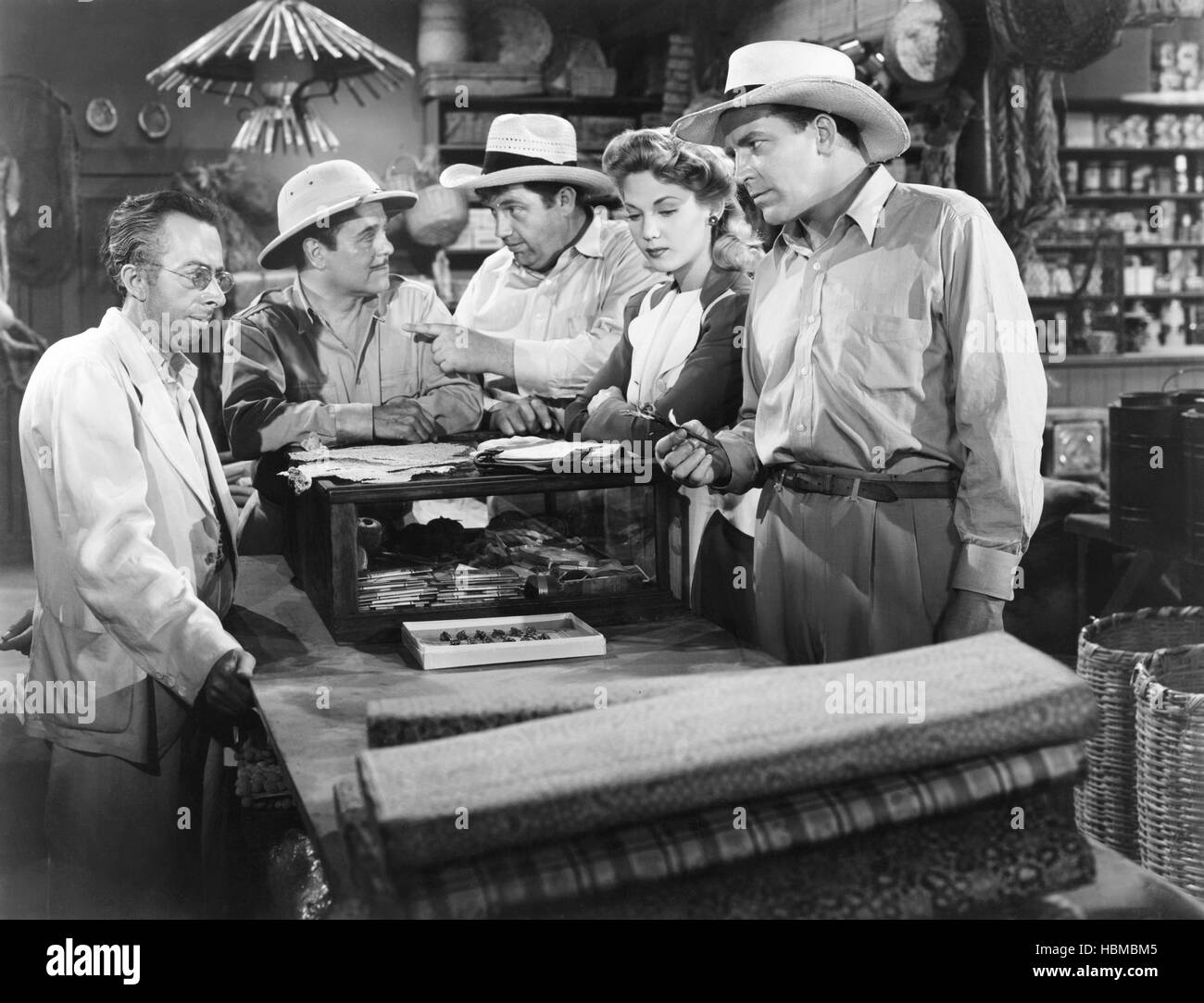 DANGER IN THE PACIFIC, from left: David Hoffman, Leo Carrillo, Andy Devine, Louise Allbritton ...