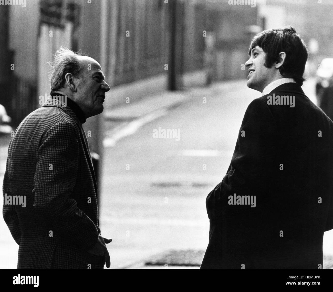 A DANDY IN ASPIC, from left: director Anthony Mann, Per Oscarsson on ...