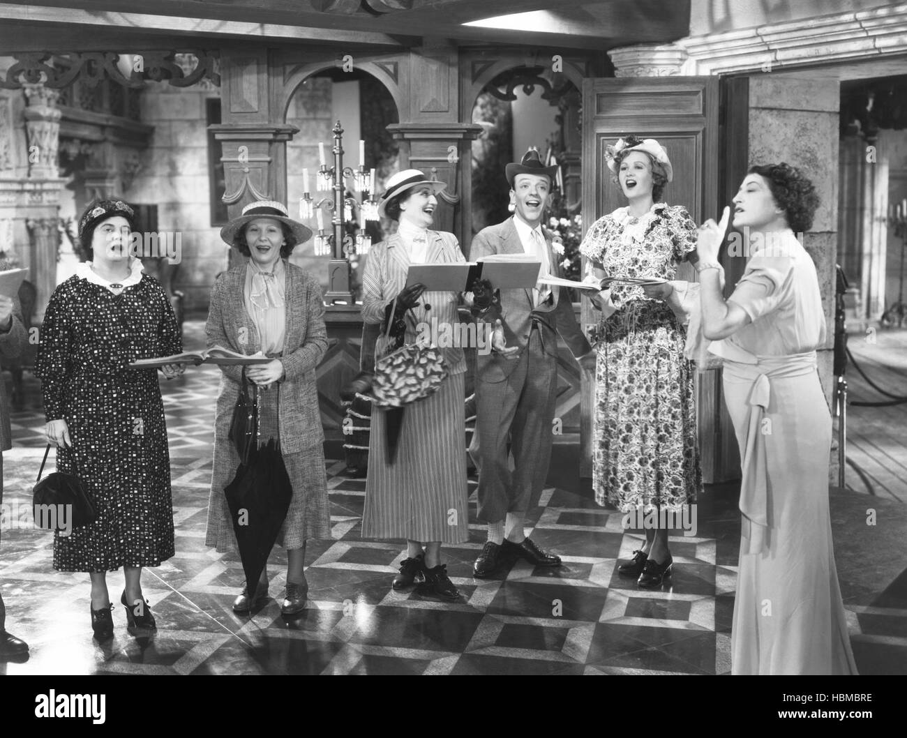 A DAMSEL IN DISTRESS, left from fourth from left: Fred Astaire, Jan ...