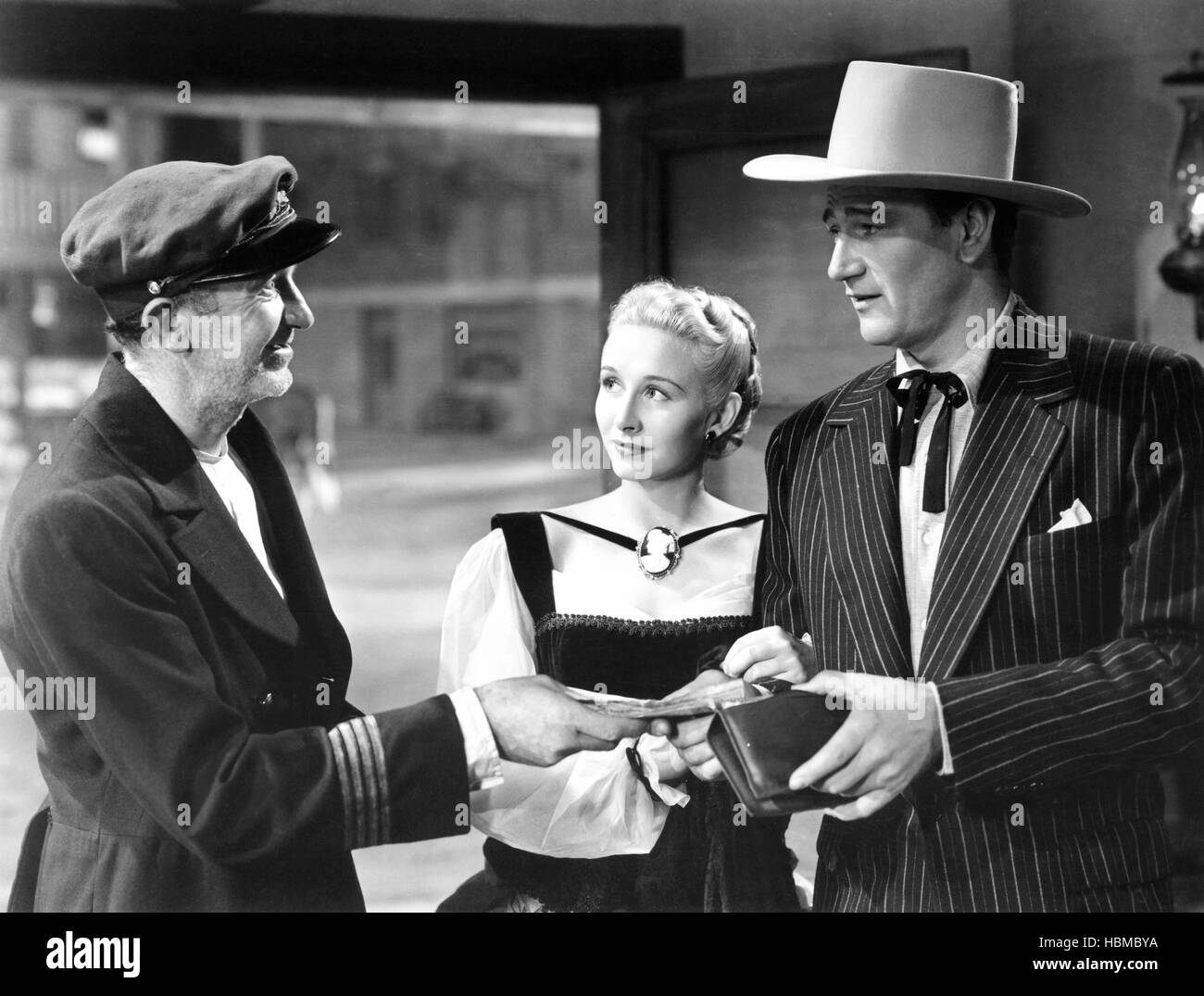 DAKOTA, from left: Walter Brennan, Vera Ralston, John Wayne, 1945 Stock ...
