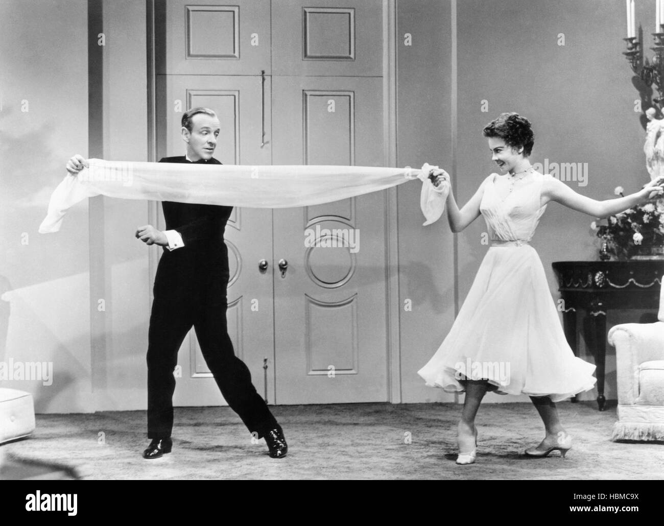 DADDY LONG LEGS, from left, Fred Astaire, Leslie Caron, 1955, TM and ...