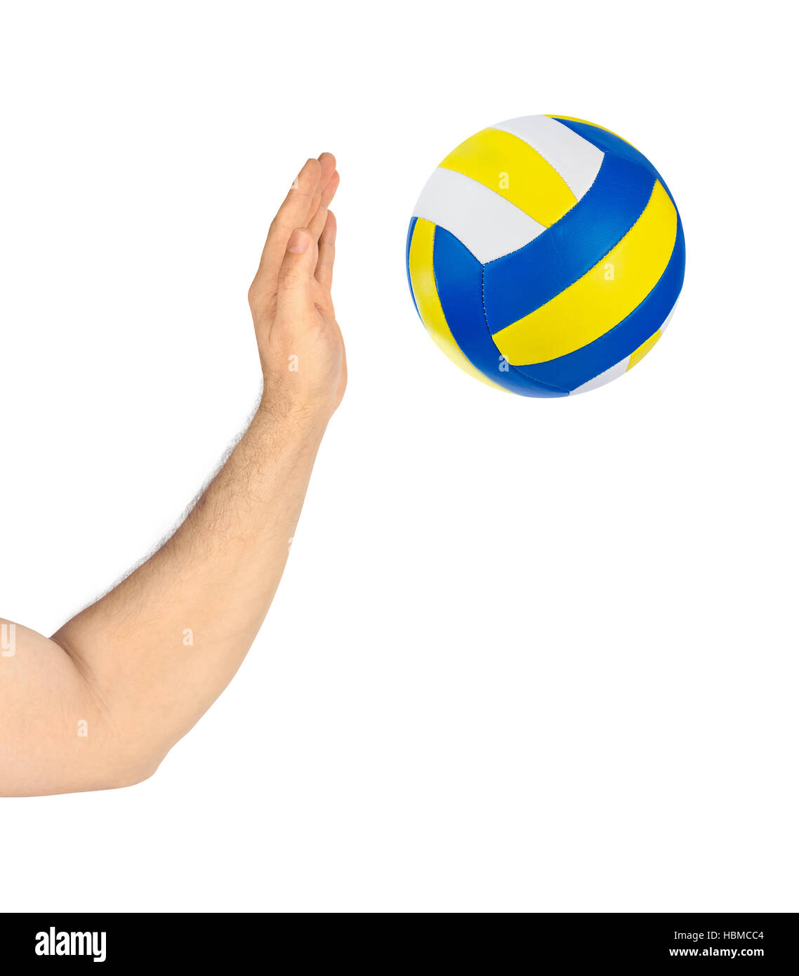 Hand and volleyball Stock Photo - Alamy
