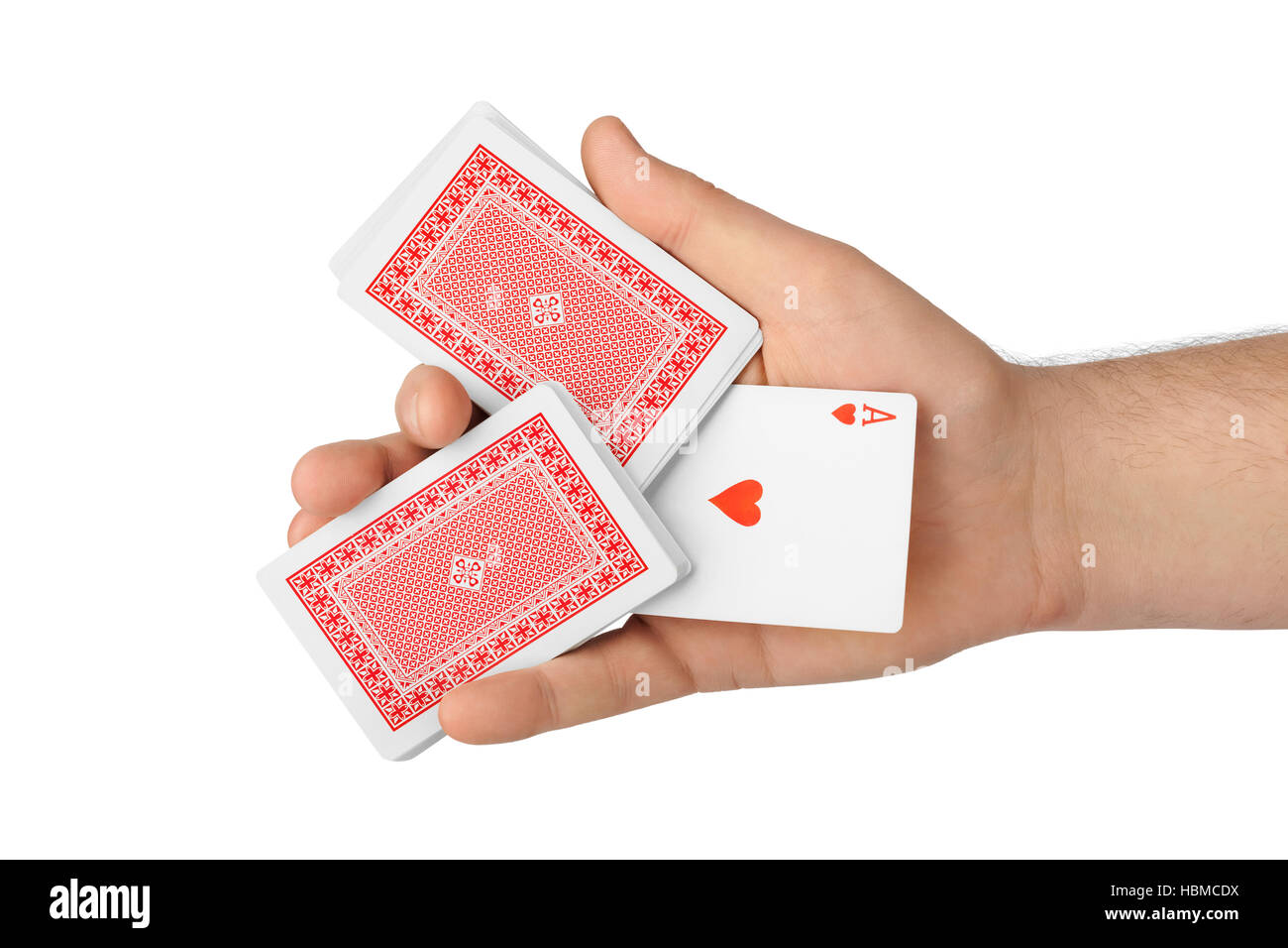 Hand and playing cards Stock Photo - Alamy