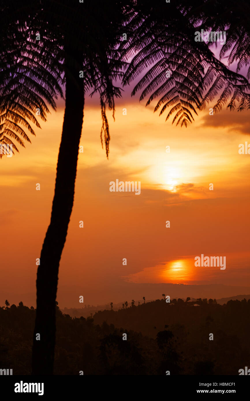 Sunset in Bali island Indonesia Stock Photo - Alamy