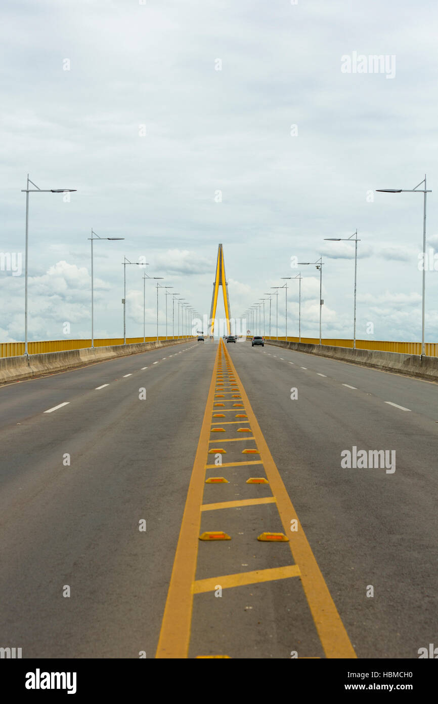 The Manaus Iranduba Bridge over the Amazon River, Brazil Stock Photo ...