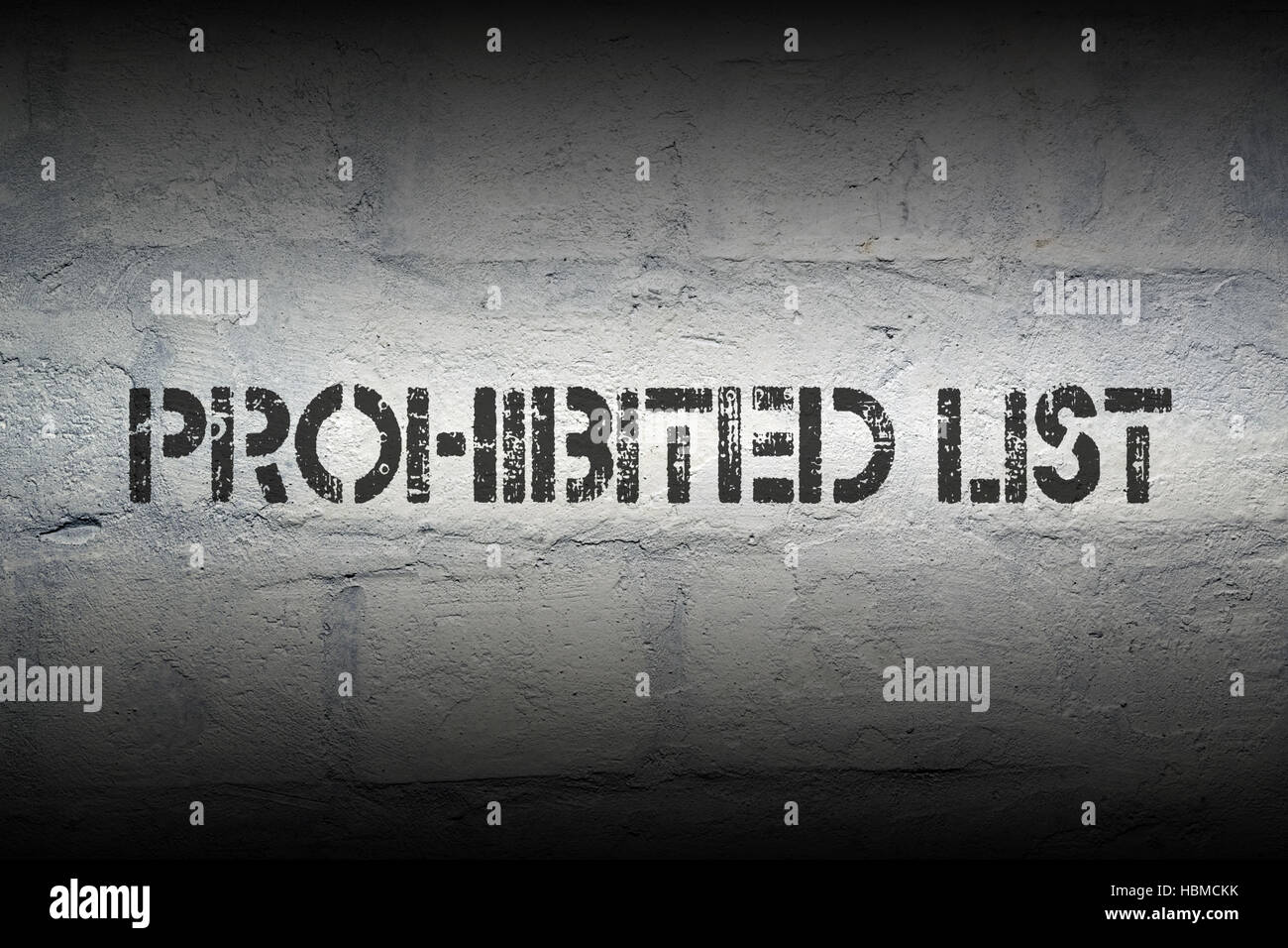 Prohibited word hi-res stock photography and images - Alamy