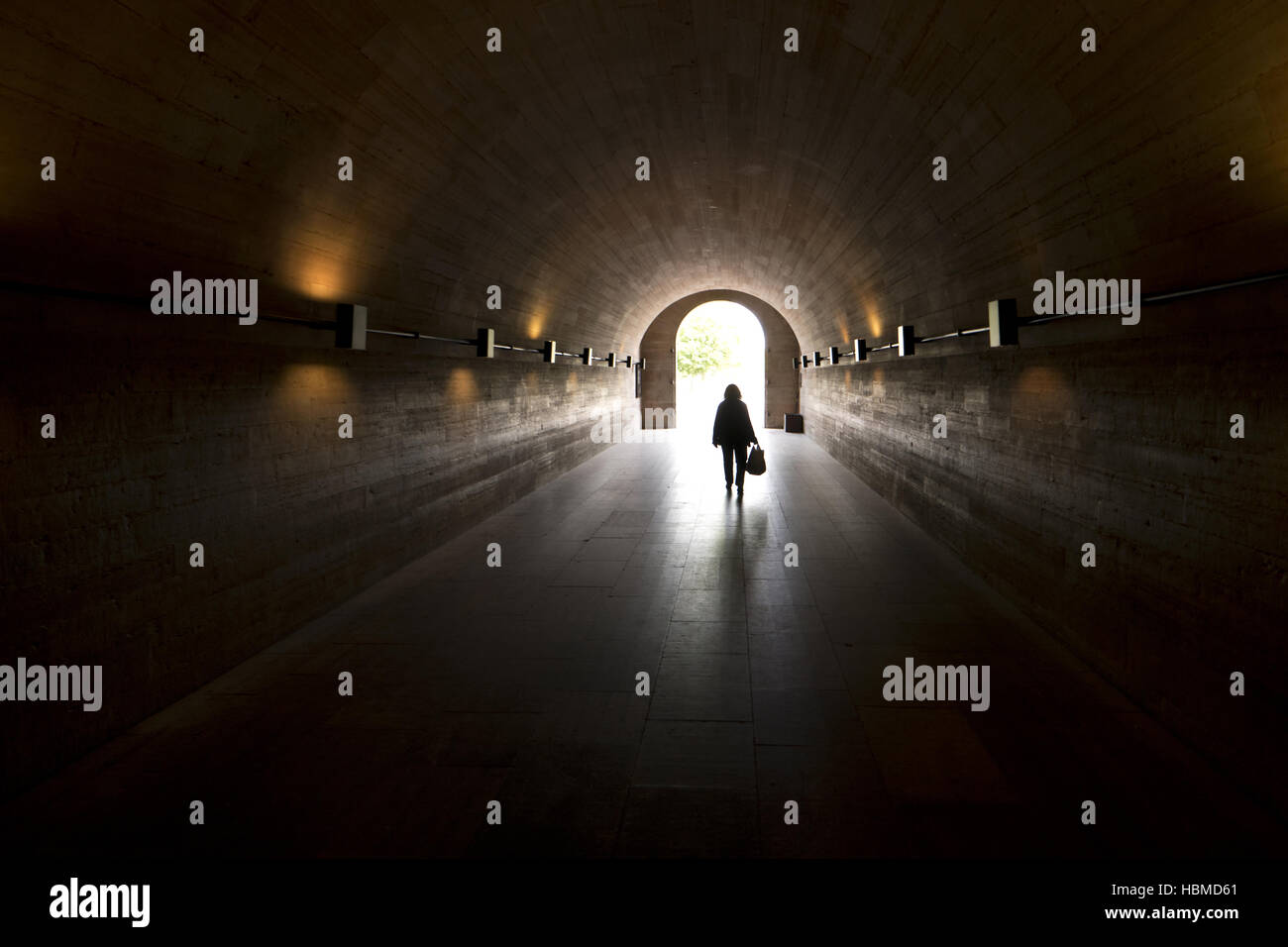 View in a tunnel Stock Photo - Alamy
