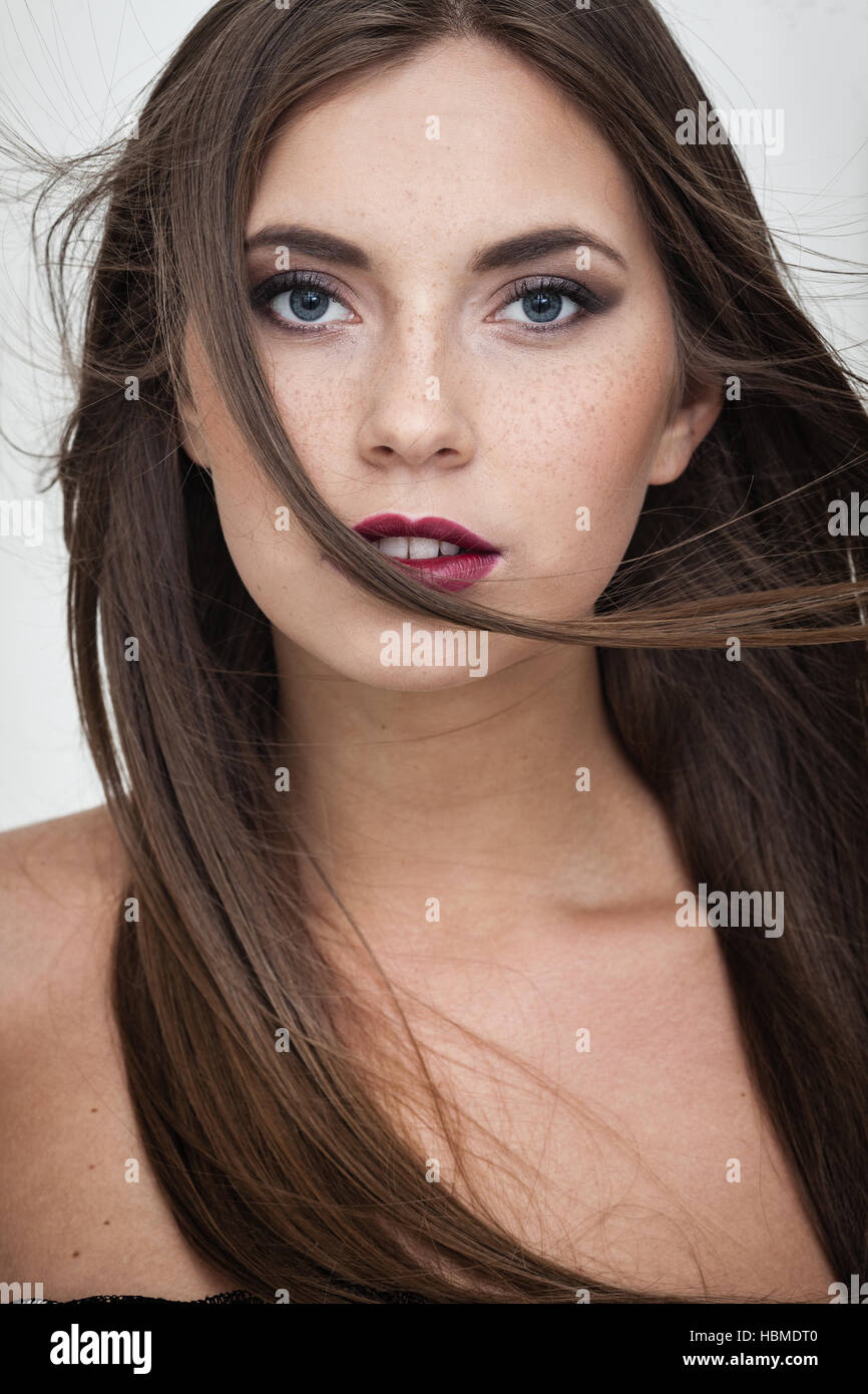 internal happiness portrait Stock Photo - Alamy