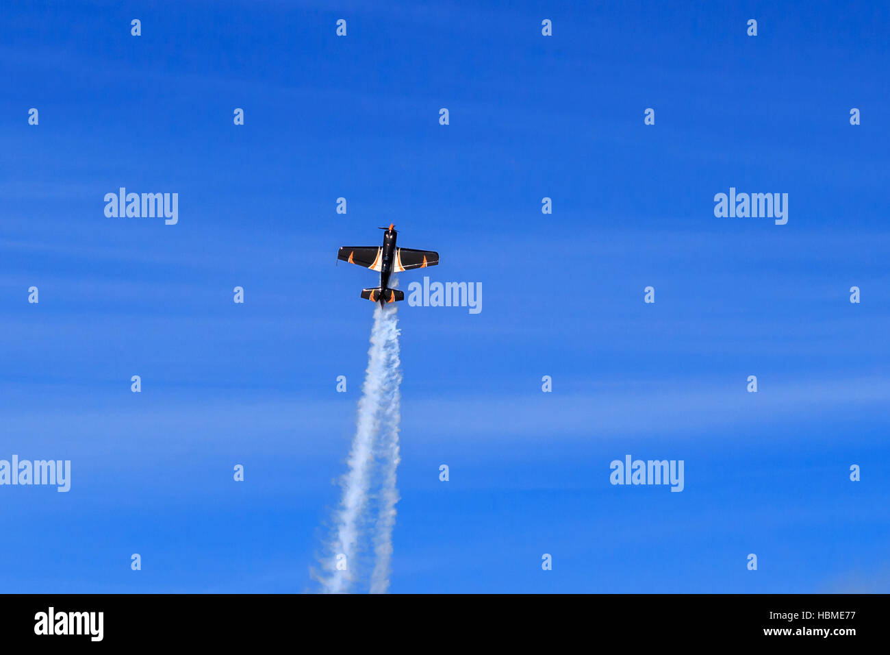 The Extreme XA41 single seat aerobatic aircraft being displayed at the ...