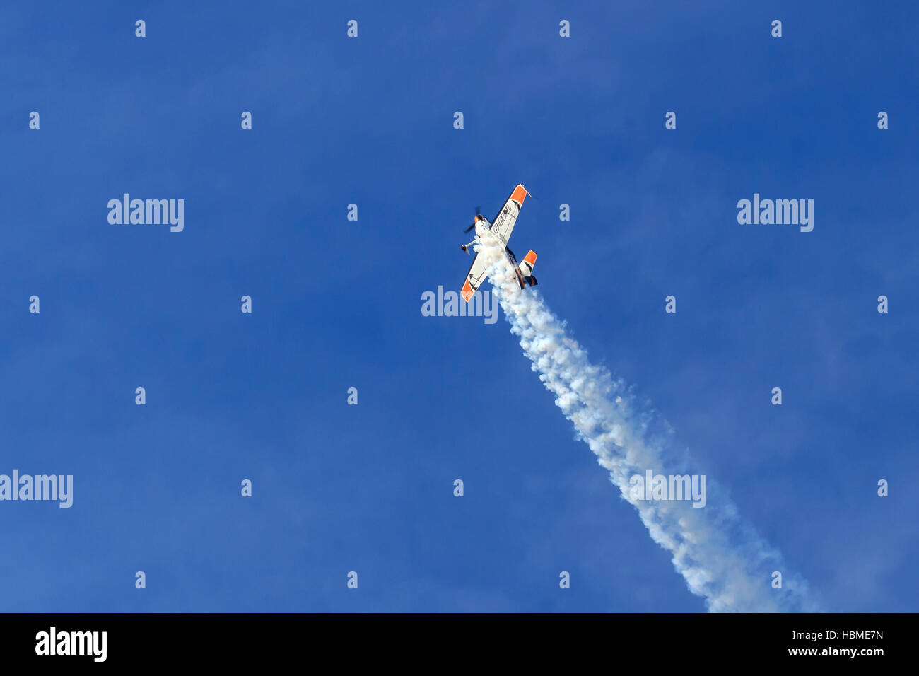 The Extreme XA41 single seat aerobatic aircraft being displayed at the ...