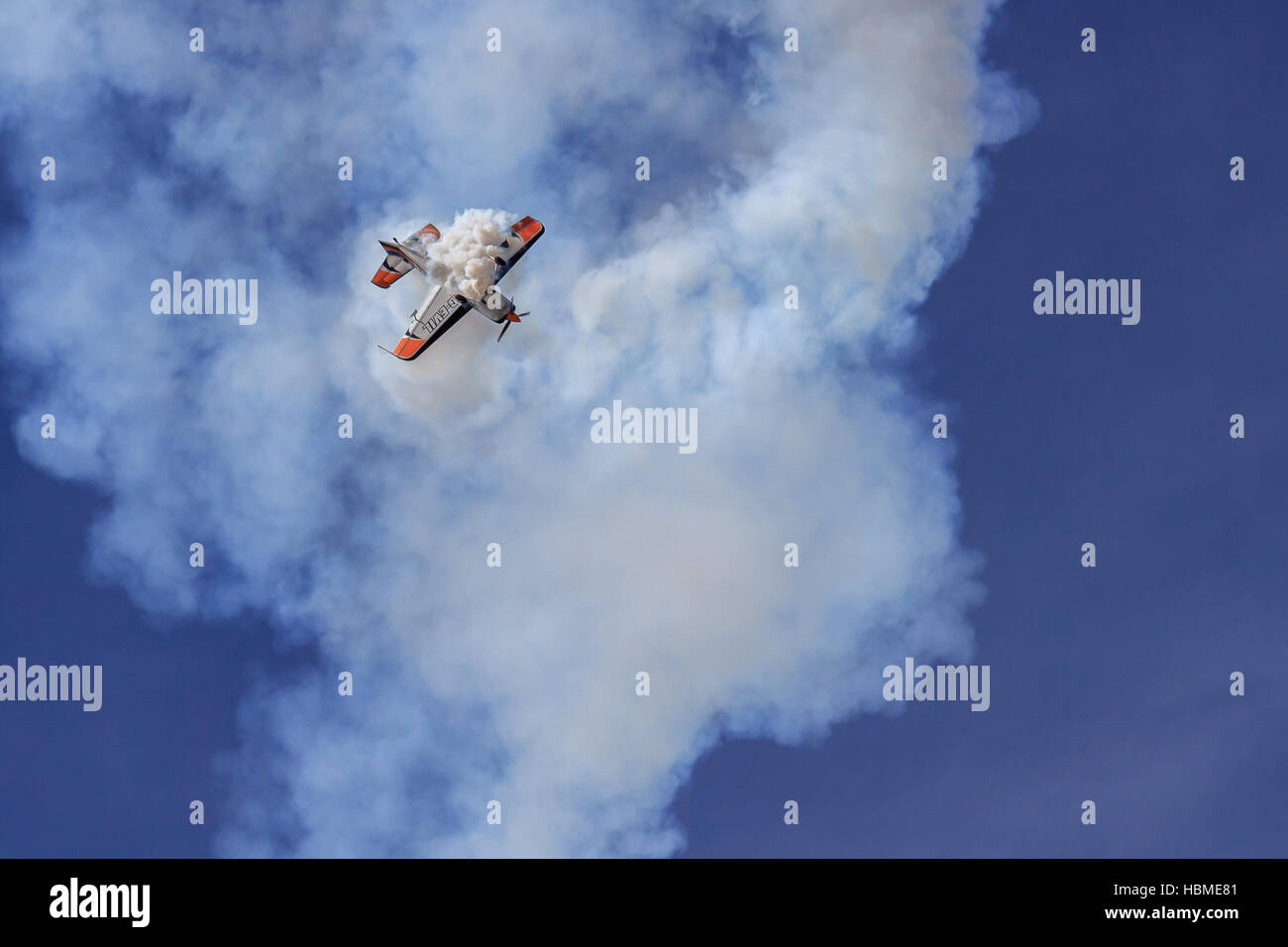 The Extreme XA41 single seat aerobatic aircraft being displayed at the ...