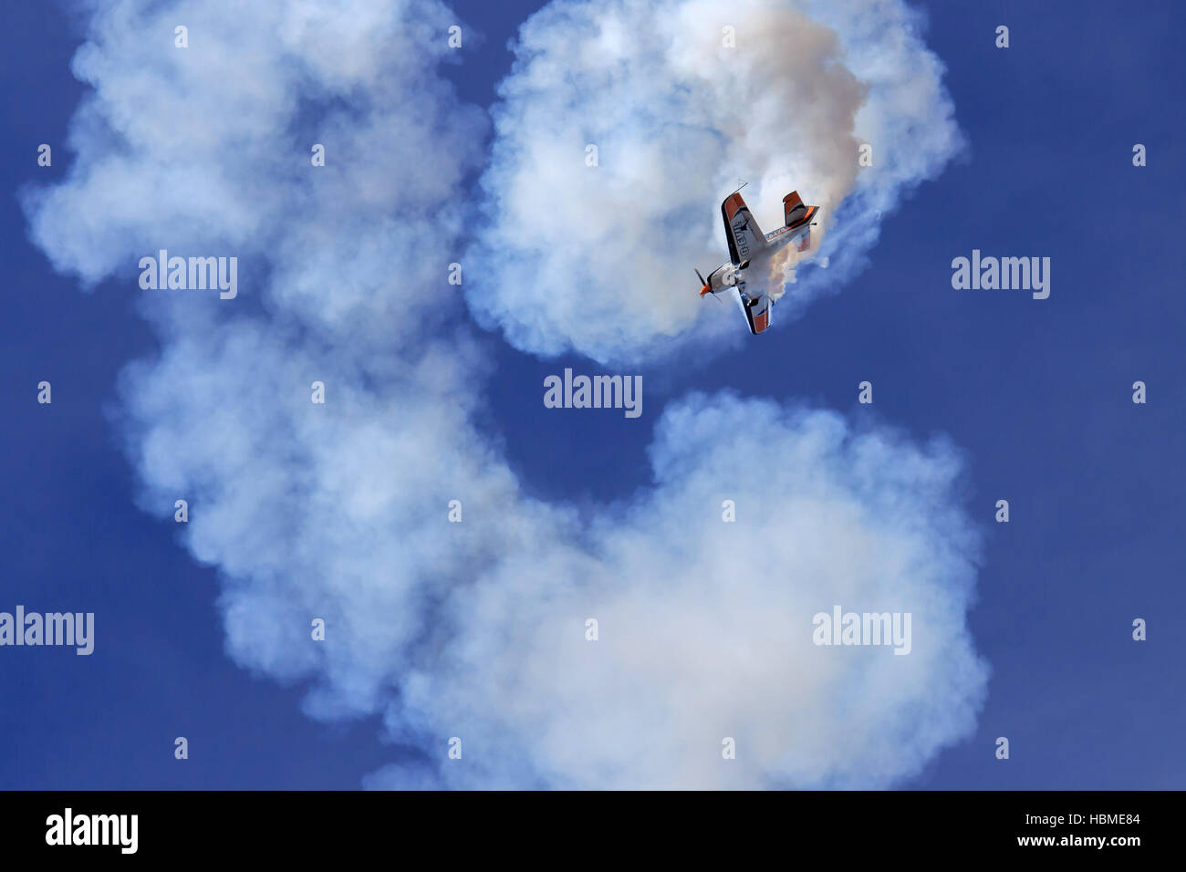 The Extreme XA41 single seat aerobatic aircraft being displayed at the ...