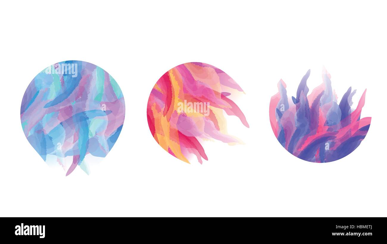 Watercolor Strokes Abstract Background - Vector Illustration Stock ...