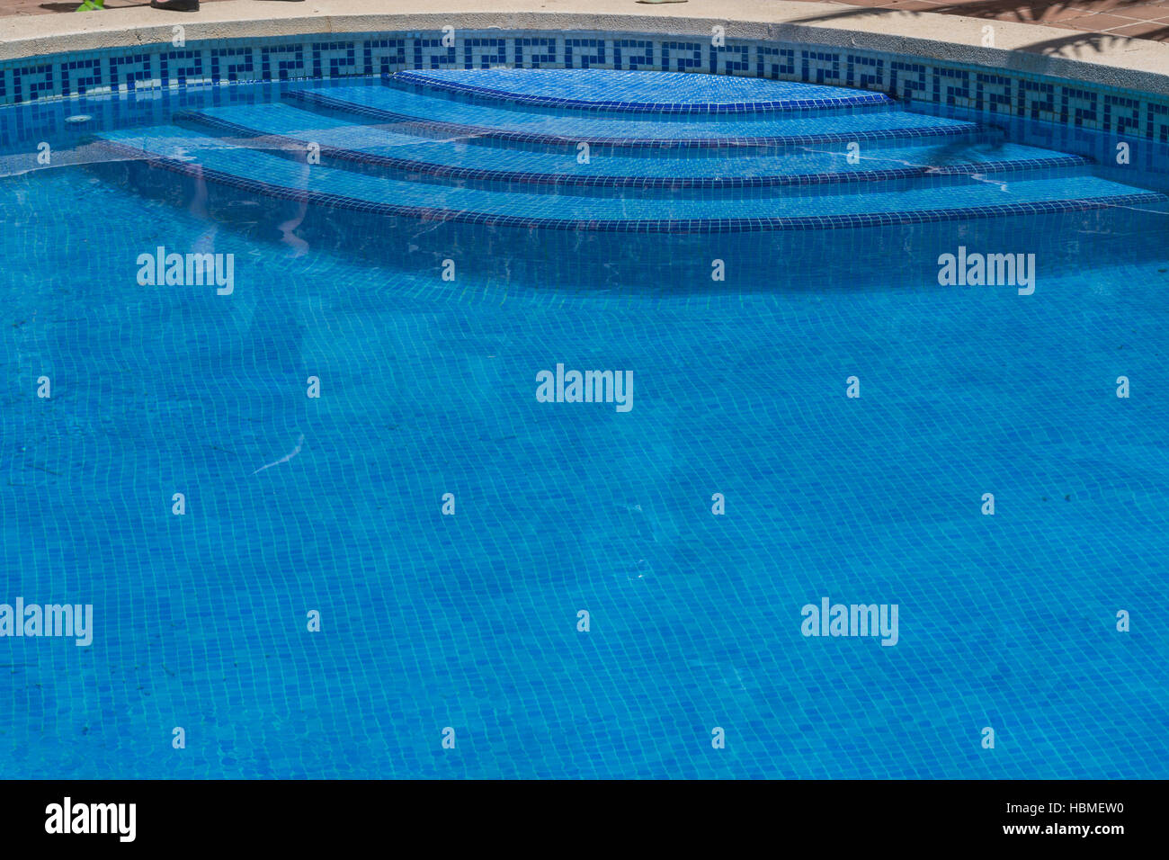 Detail swimming pool with stairs Stock Photo - Alamy