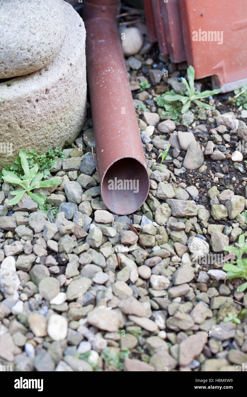 Japanese plastic guttering downpipe Stock Photo - Alamy