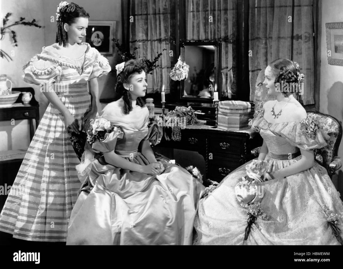 DEVOTION, from left, Olivia de Havilland, Ida Lupino, Nancy Coleman, 1946 Stock Photo - Alamy