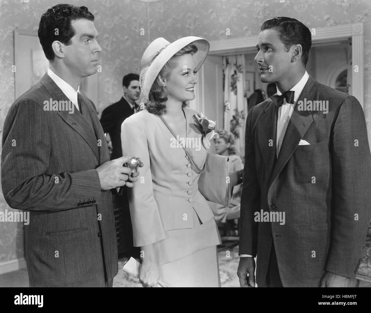 DIVE BOMBER, from left, Fred MacMurray, Alexis Smith, Errol Flynn, 1941 ...