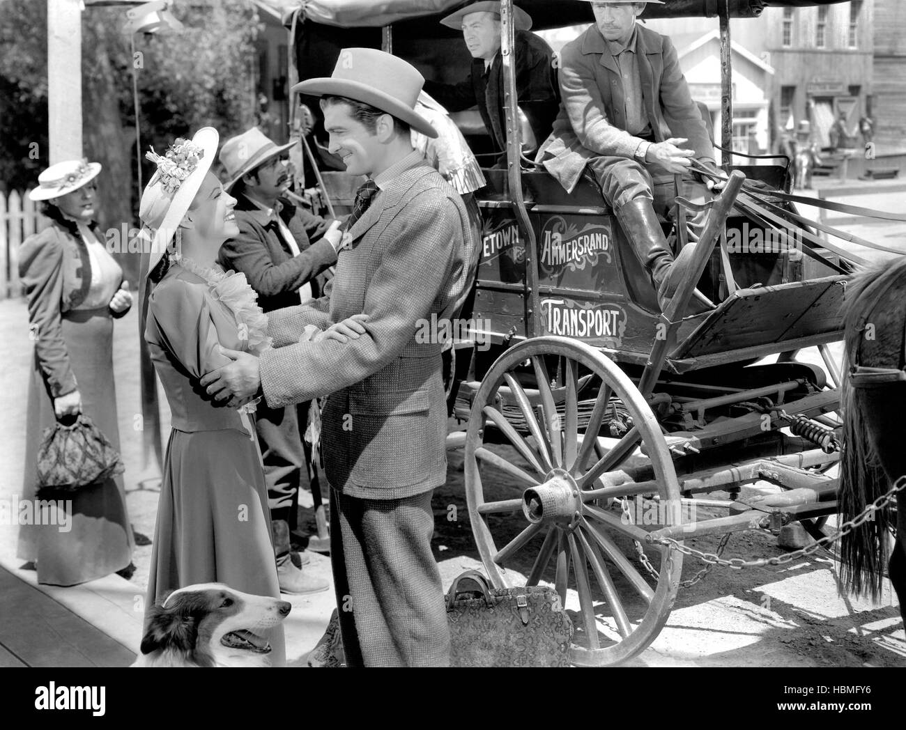DIAMOND FRONTIER, from left, Anne Nagel, John Loder, 1940 Stock Photo ...