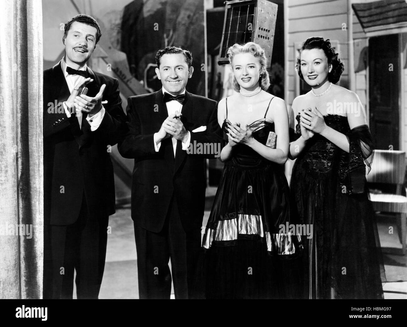 DISC JOCKEY, from left, Tristram Coffin, Lenny Kent, Jane Nigh, Ginny ...