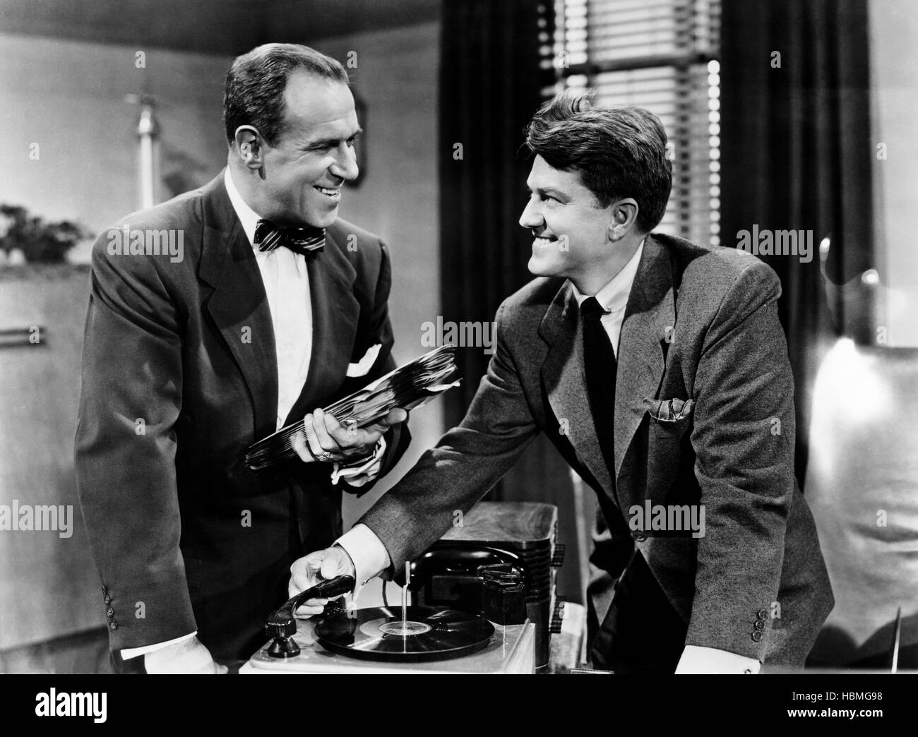 DISC JOCKEY, from left, Nick Lucas, Michael O'Shea, 1951 Stock Photo ...