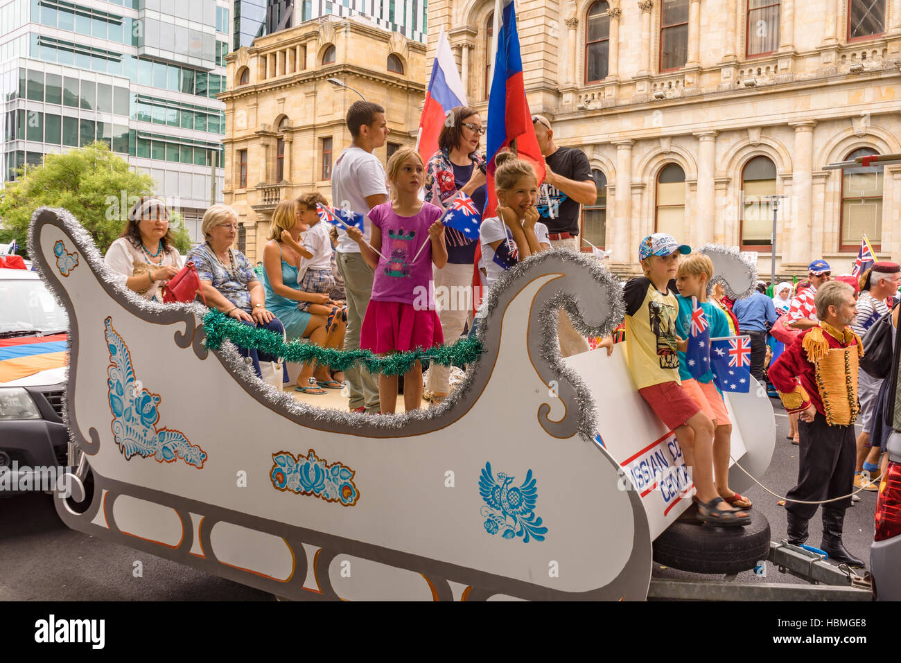 Australia Day City Adelaide - Parade! Stock Photo - Alamy