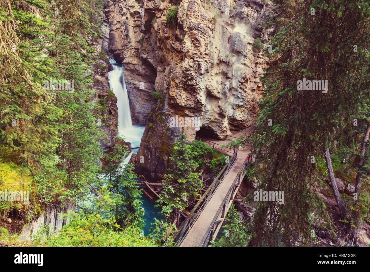 Canyon in Banff NP Stock Photo - Alamy