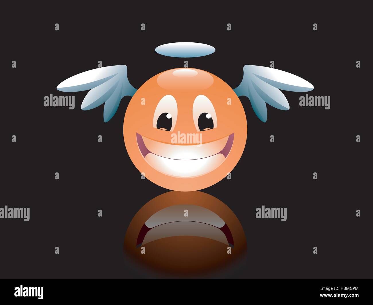 Smiling face with halo hi-res stock photography and images - Alamy