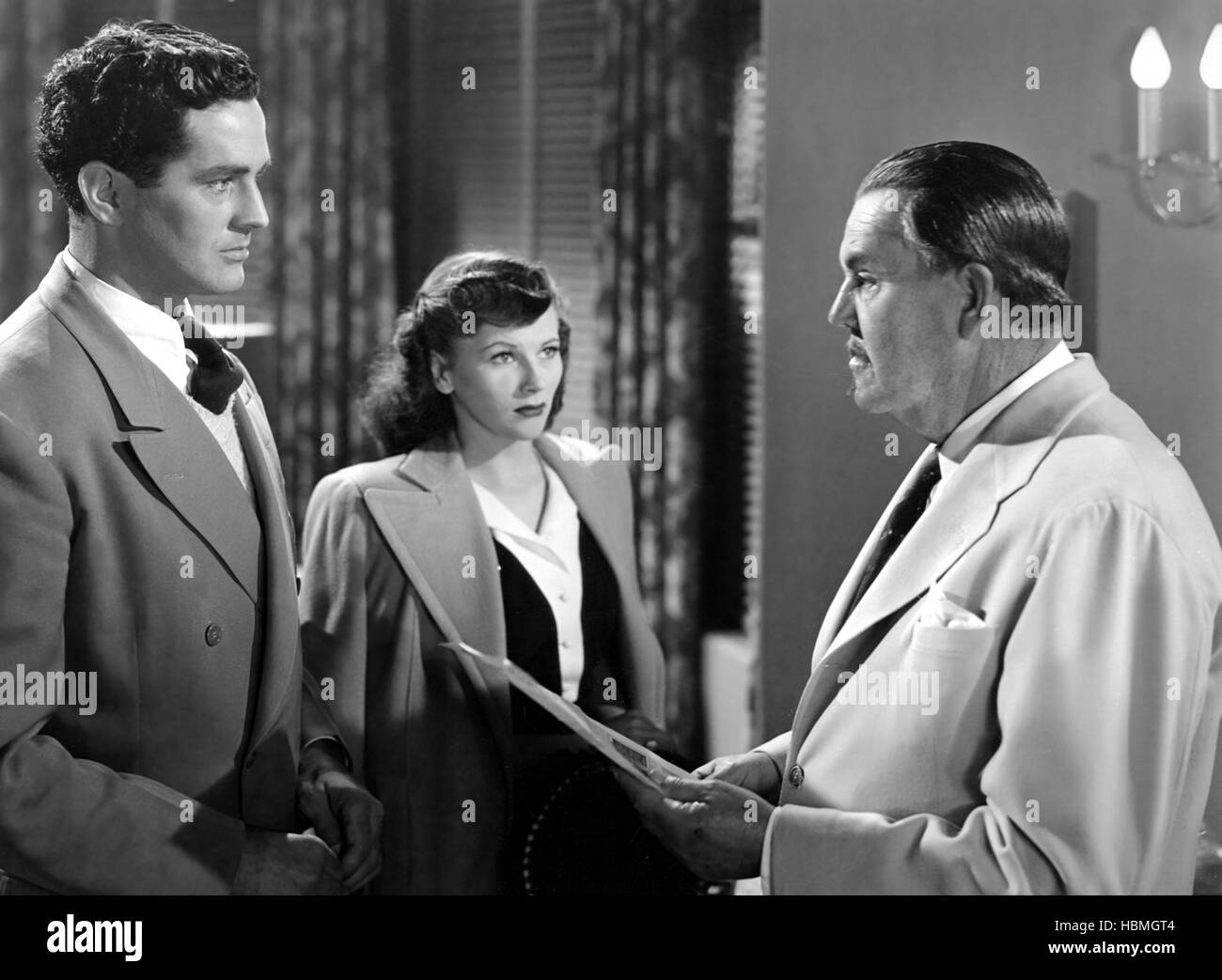 DARK ALIBI, from left: George Holmes, Teala Loring, Sidney Toler, 1946 ...