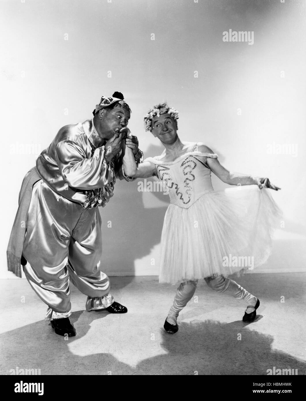THE DANCING MASTERS, from left: Oliver Hardy, Stan Laurel, 1943. TM ...