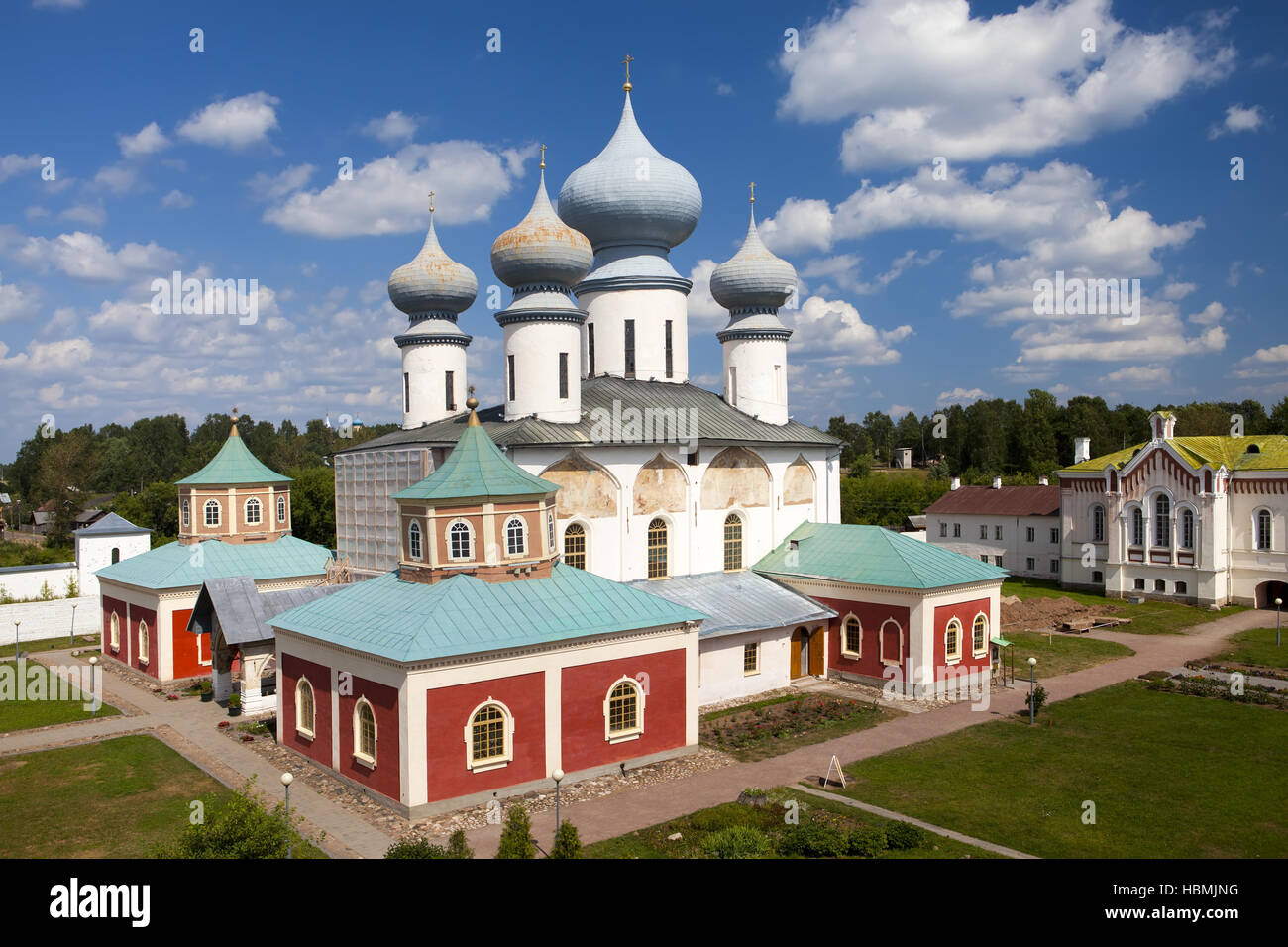 Tikhvin Assumption Monastery Stock Photo - Alamy
